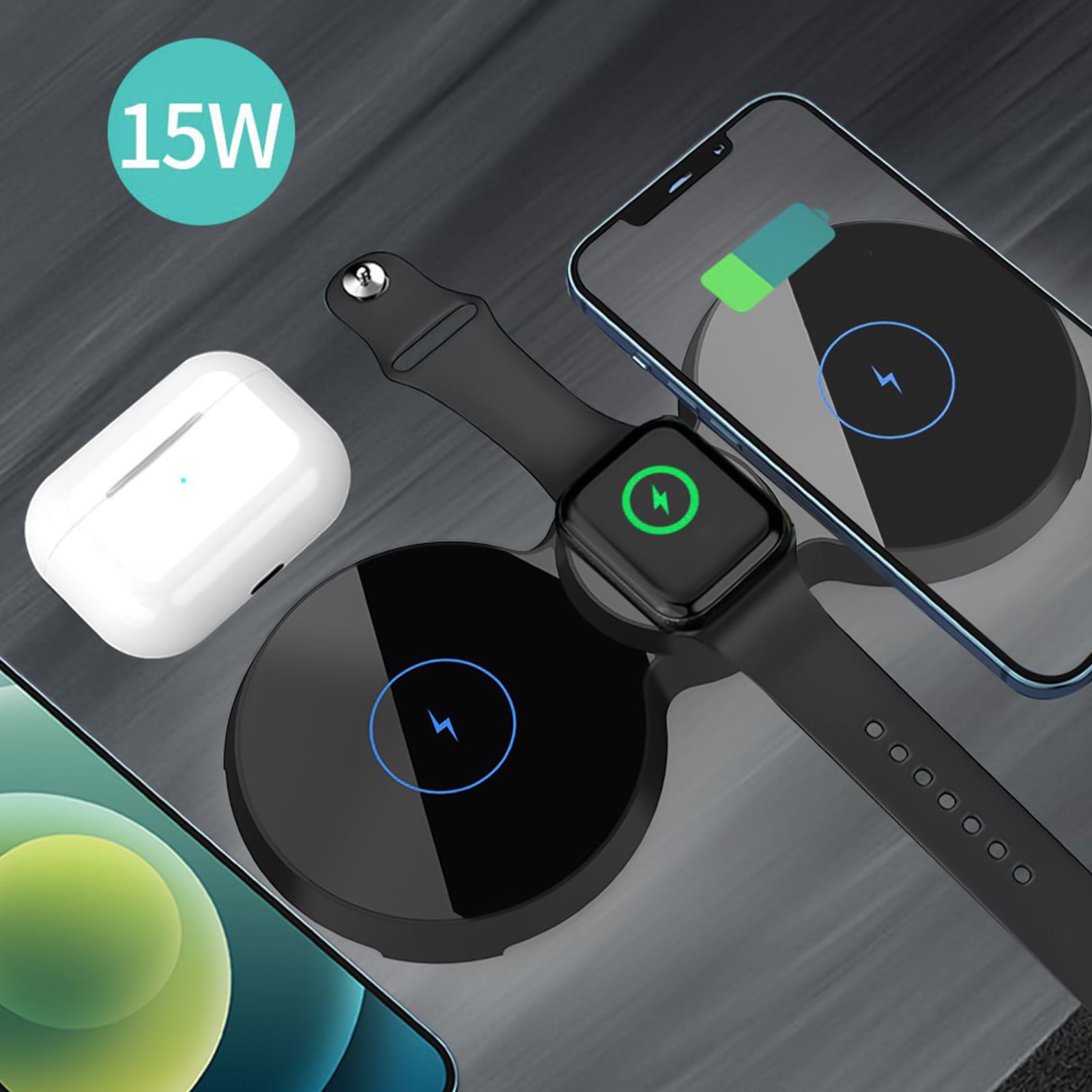 Tozuoyouz Wireless Charging Station 3 In 1 Wireless Charger For ...