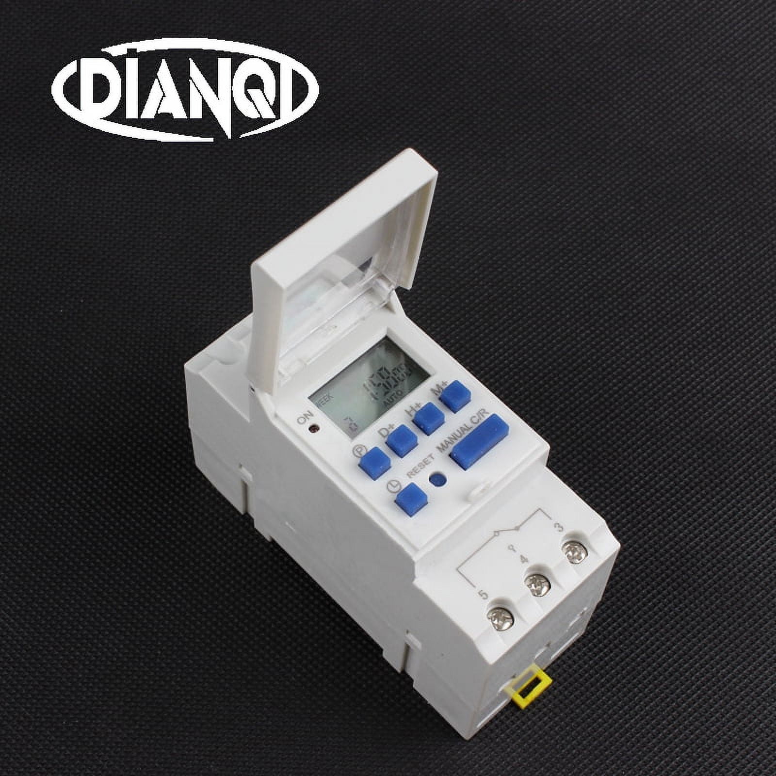 Tp8a16 Timer switch din rail Mount digital weekly programmable ...