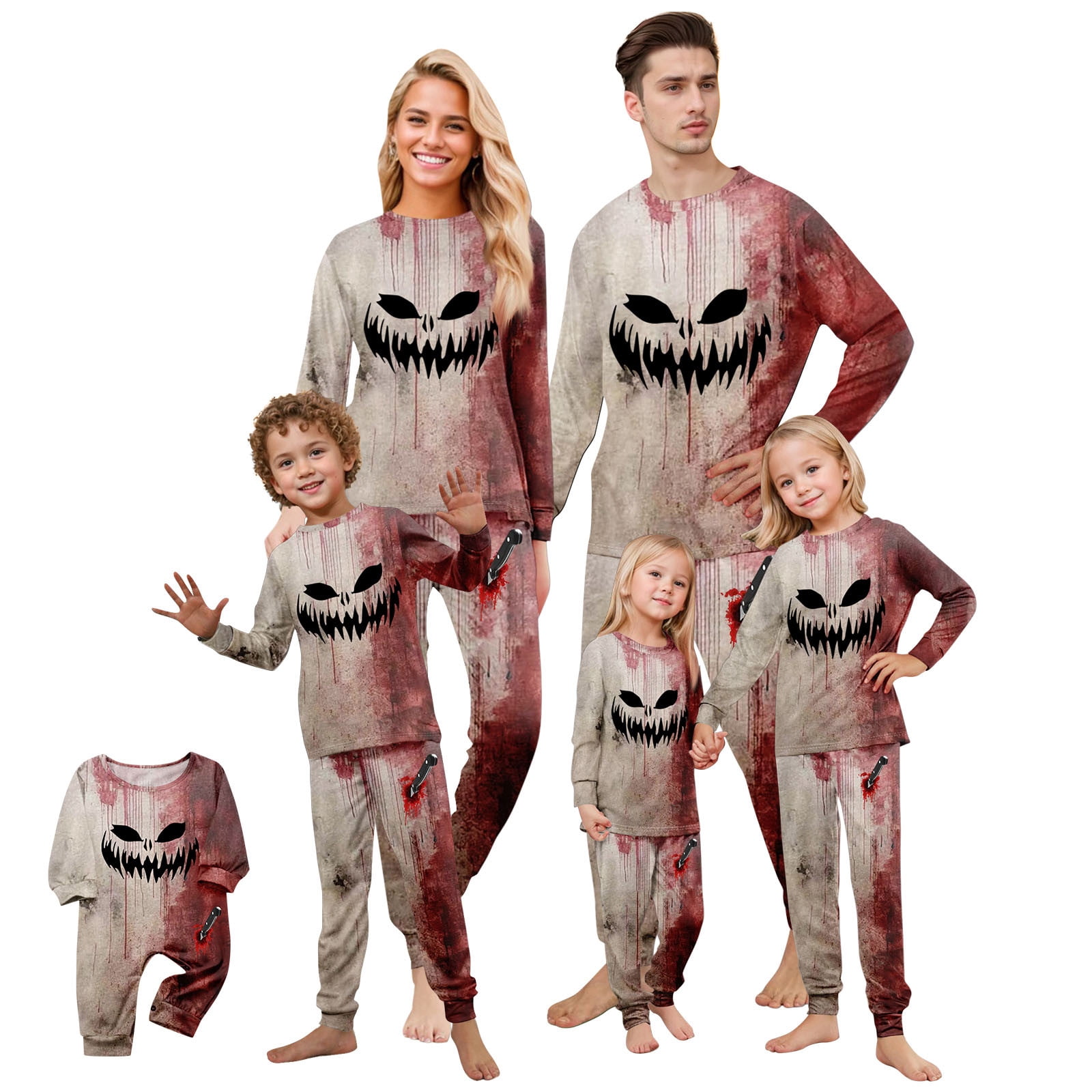Tplvbz Matching Halloween Pajamas - 2025 New Matching Pjs Spooky ...