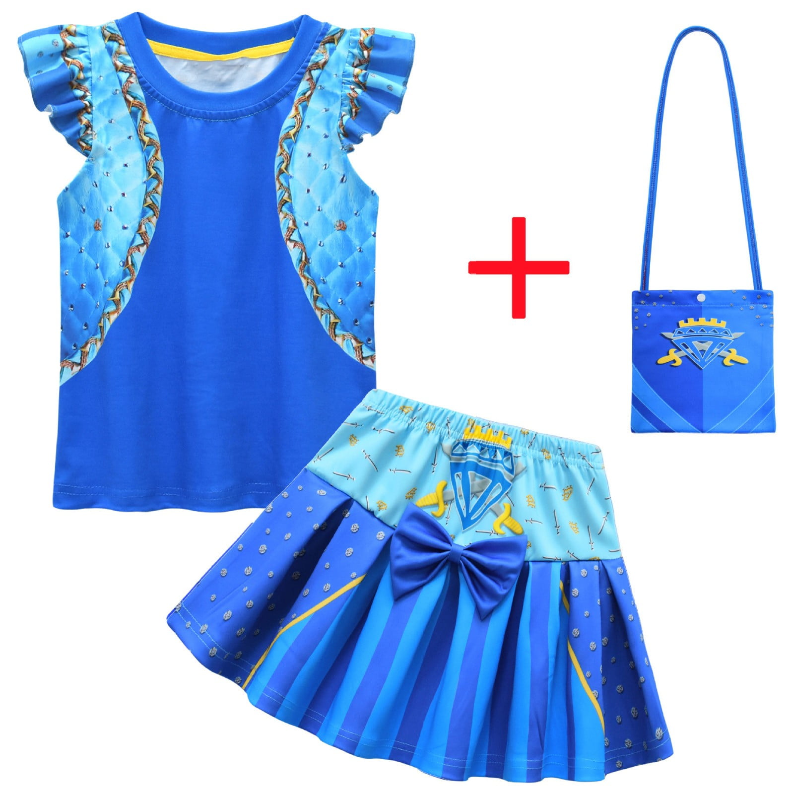 Tplvbz Princess Descendants Costume Dress - Kids Girls Princess Dresses ...