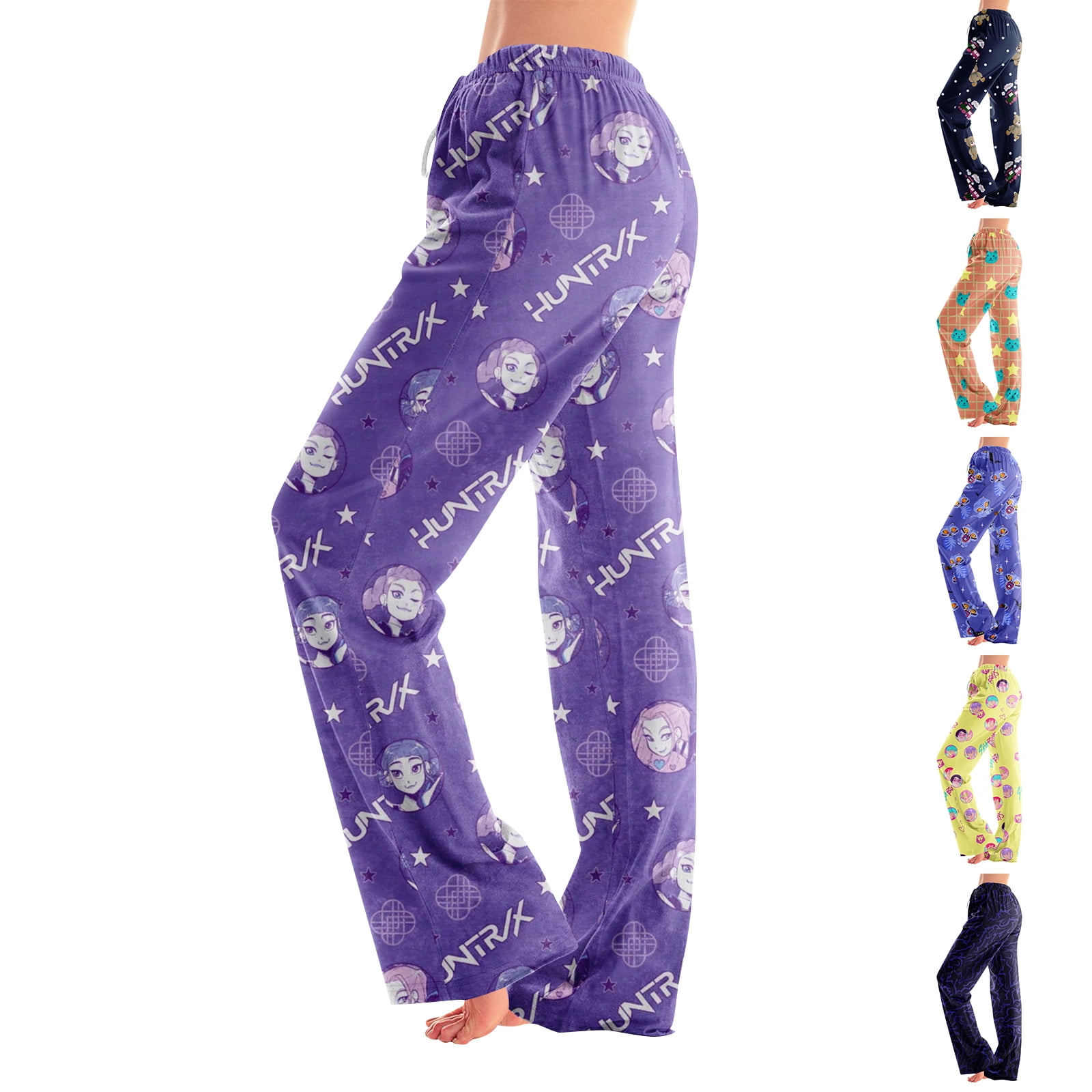 Tplvbz Womens Demon Pop Stars Pj Pants - Cozy Demon Pop Stars Sleep ...