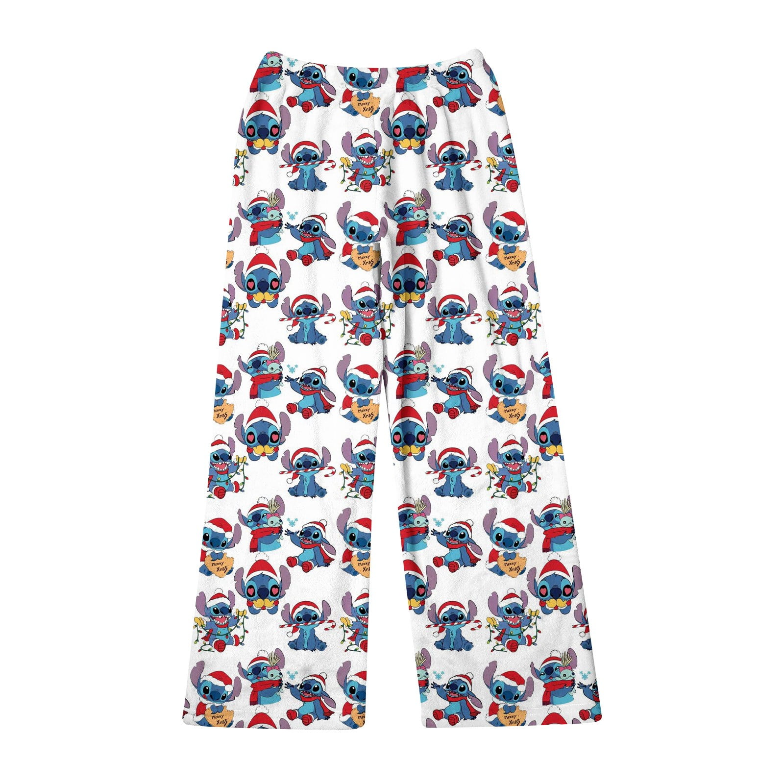 Tplvbz Womens Flannel Stitch Christmas Pajama Pants Holiday Elastic ...