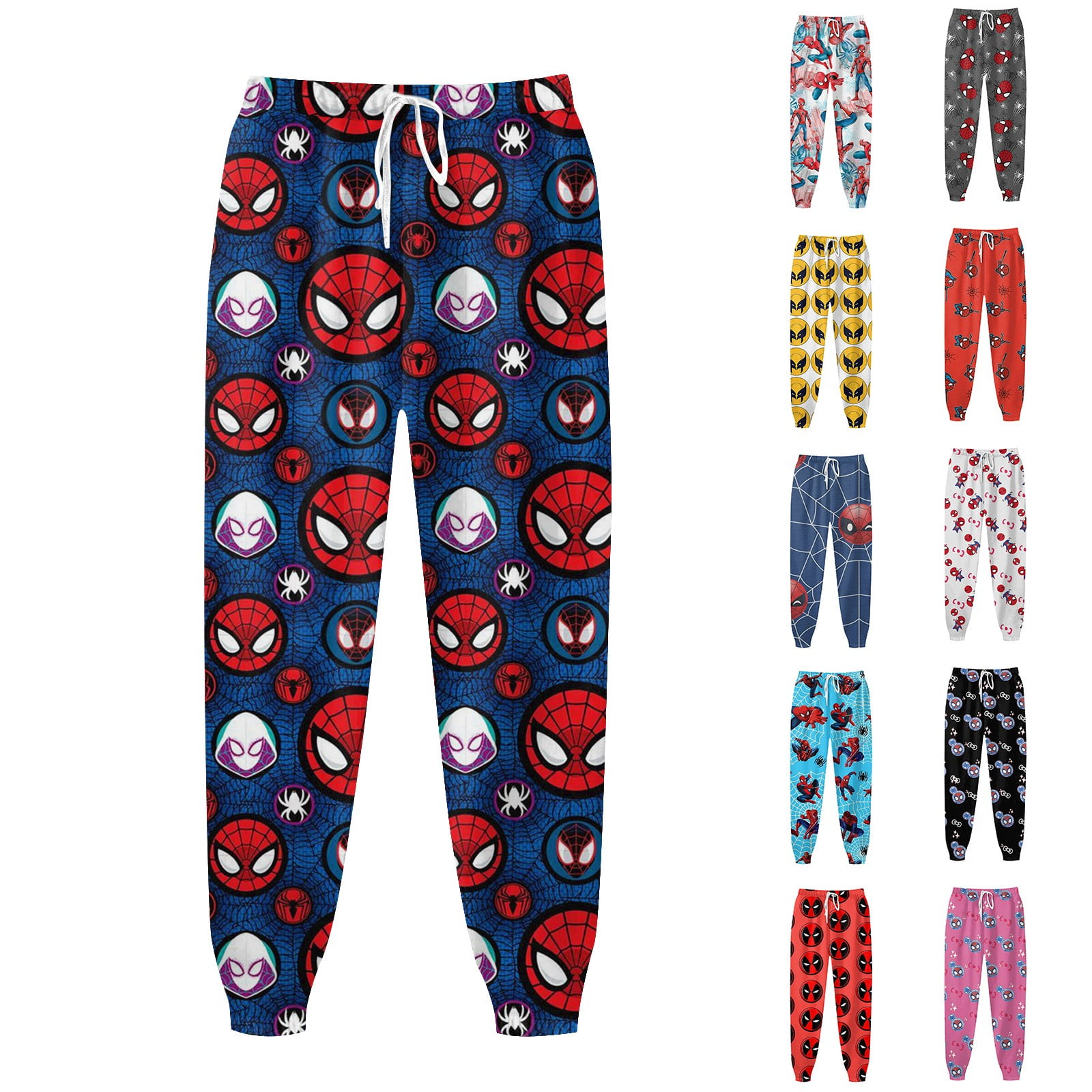 Tplvbz Womens Spiderman Pajama Pants Holiday Elastic Waist Cute ...