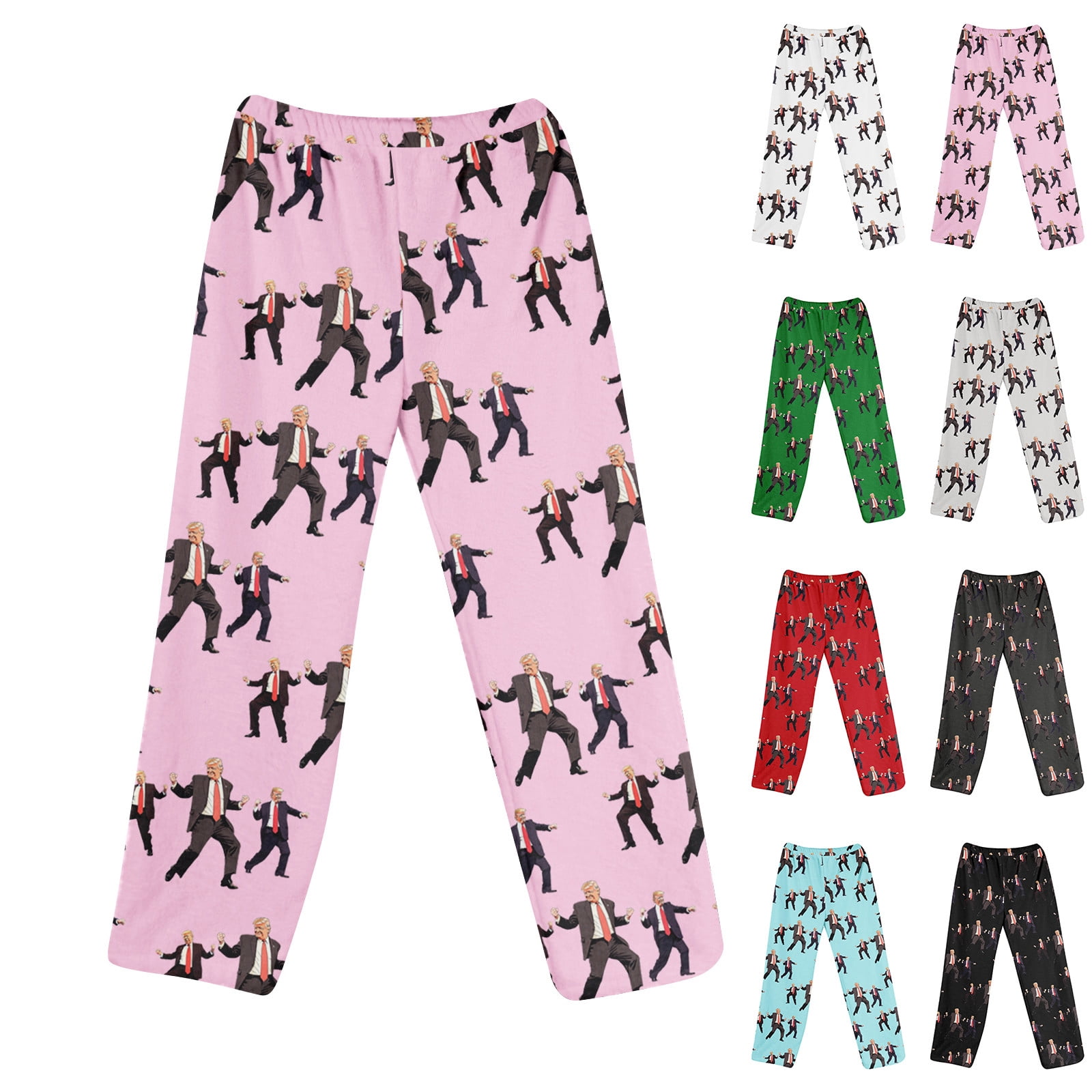 Men's Flannel Pajama Pants Let's Go Brandon Funny Donald Trump Matching ...