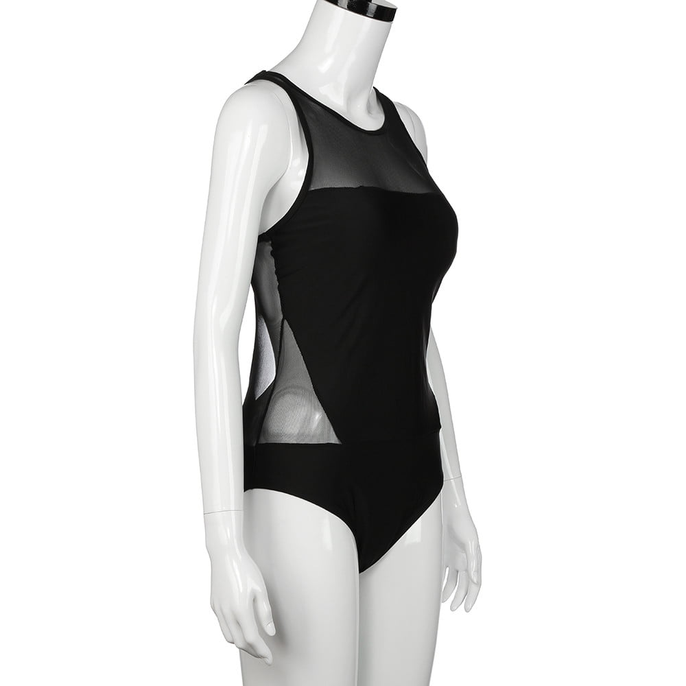 Tponi Cute One Piece Swimsuit For Women One Piece Elastic Black