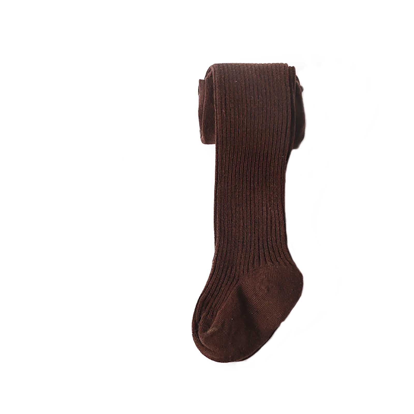 Tponi Fleece Lined Pantyhose semi-opaque Tights Thigh-High Coffee 34 ...