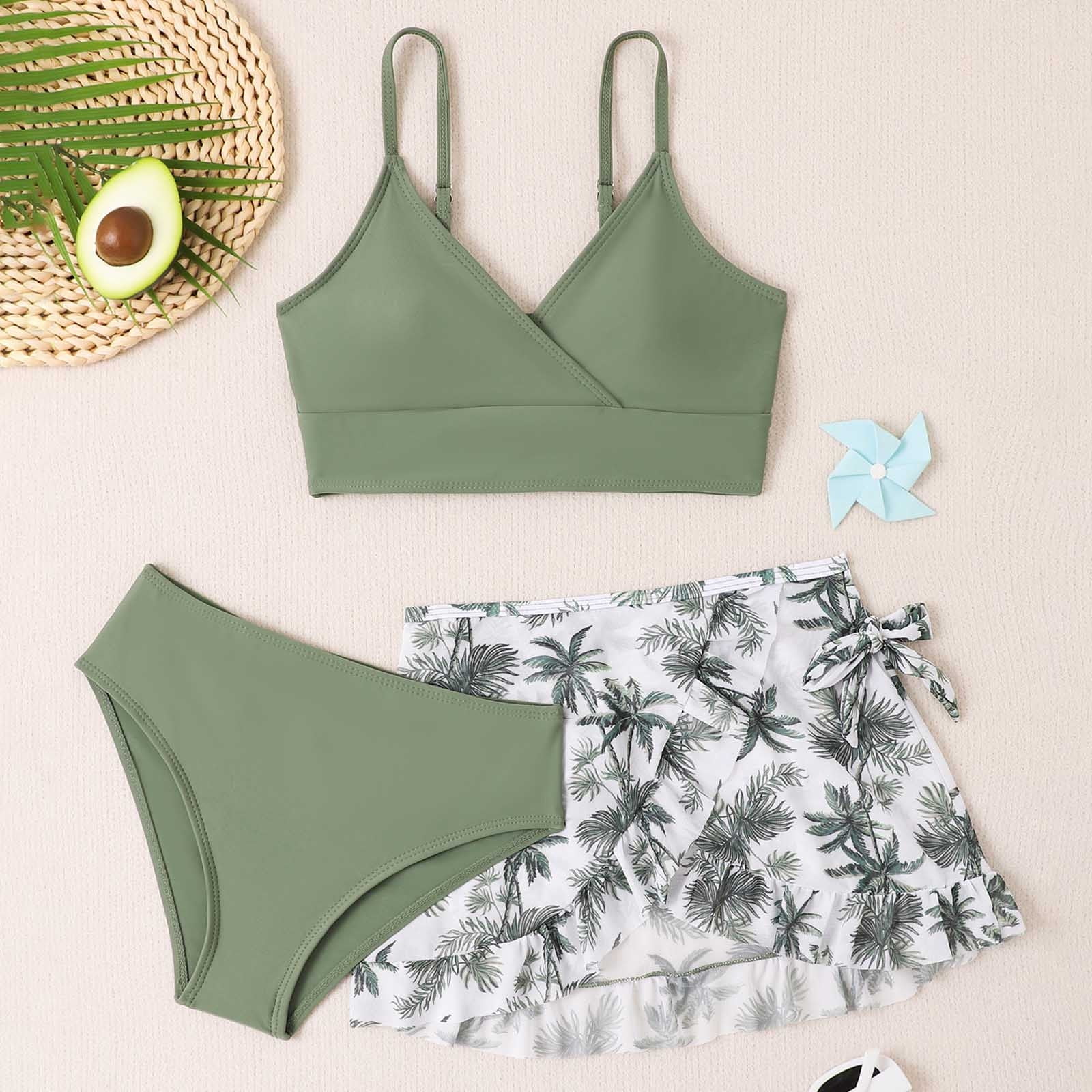 Tponi Girls One Piece Swimsuits Girls 3 Piece Swimsuit Mix And Match