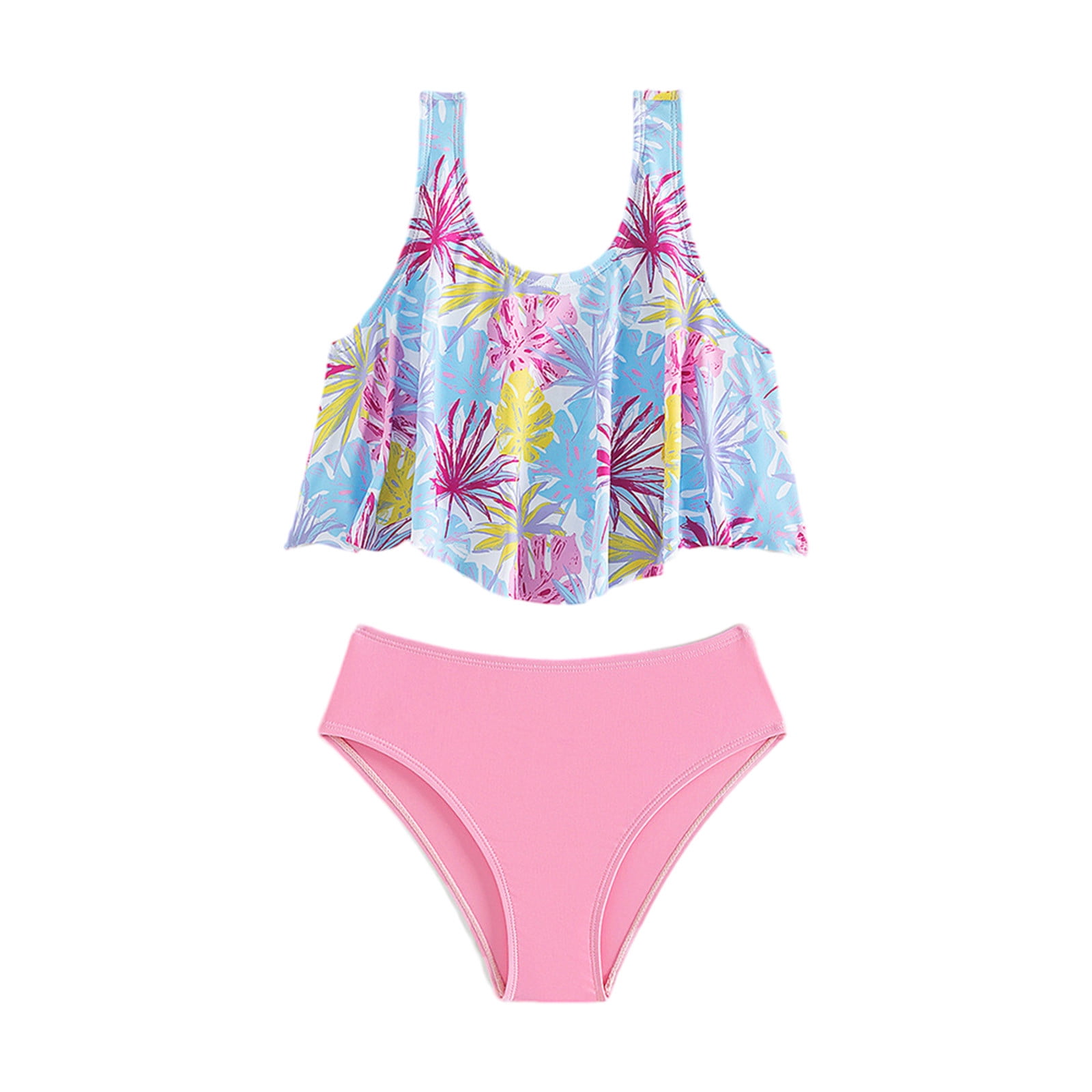 Tponi Kids Swimsuits,Girls 2 Piece Swimsuit,Two-Piece Sets,Swim Set ...