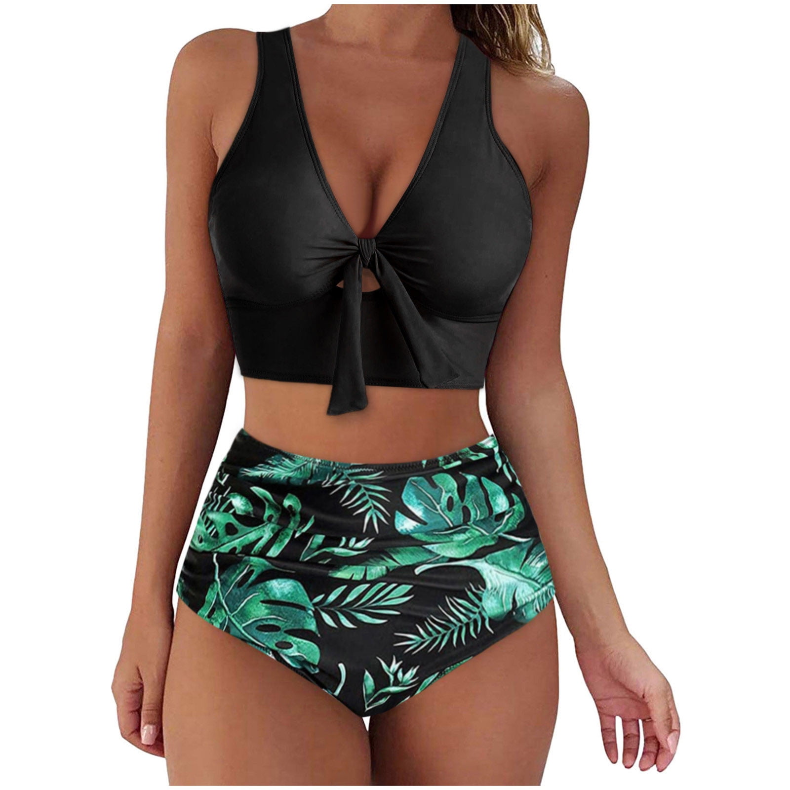 Tponi Womens Swimsuits One Piece One Piece Elastic Green Swimsuit