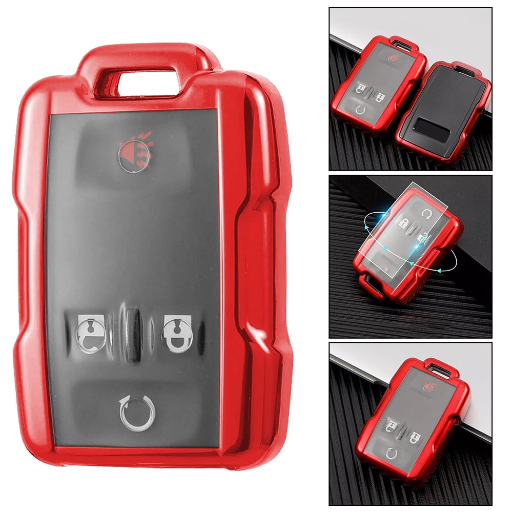 Tpu Remote Key Fob Case Shell Cover for Chevy for Silverado 2014 2015 ...