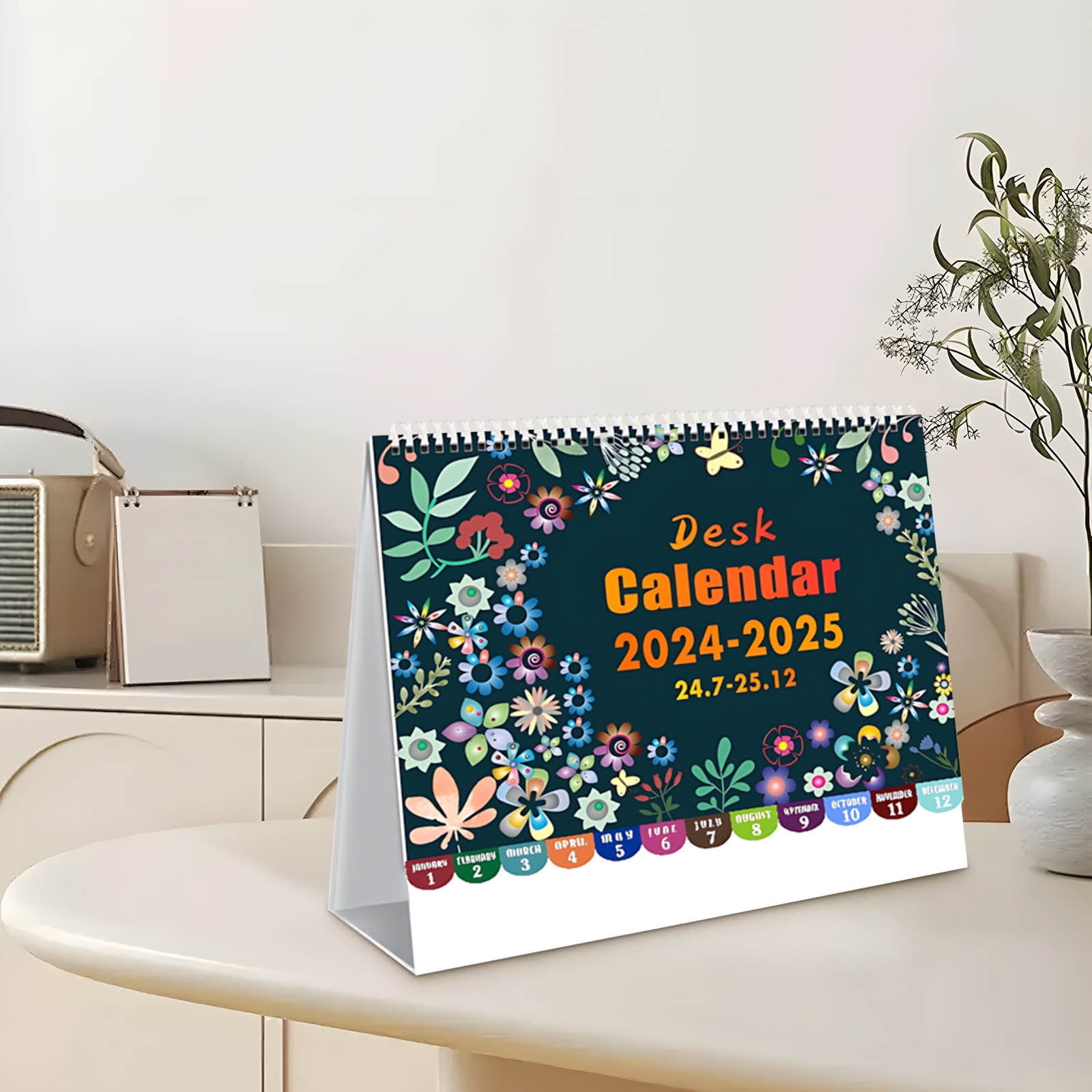 Tpzfurit 2025 Desk Calendar with Thick 250GSM Paper - Compact ...
