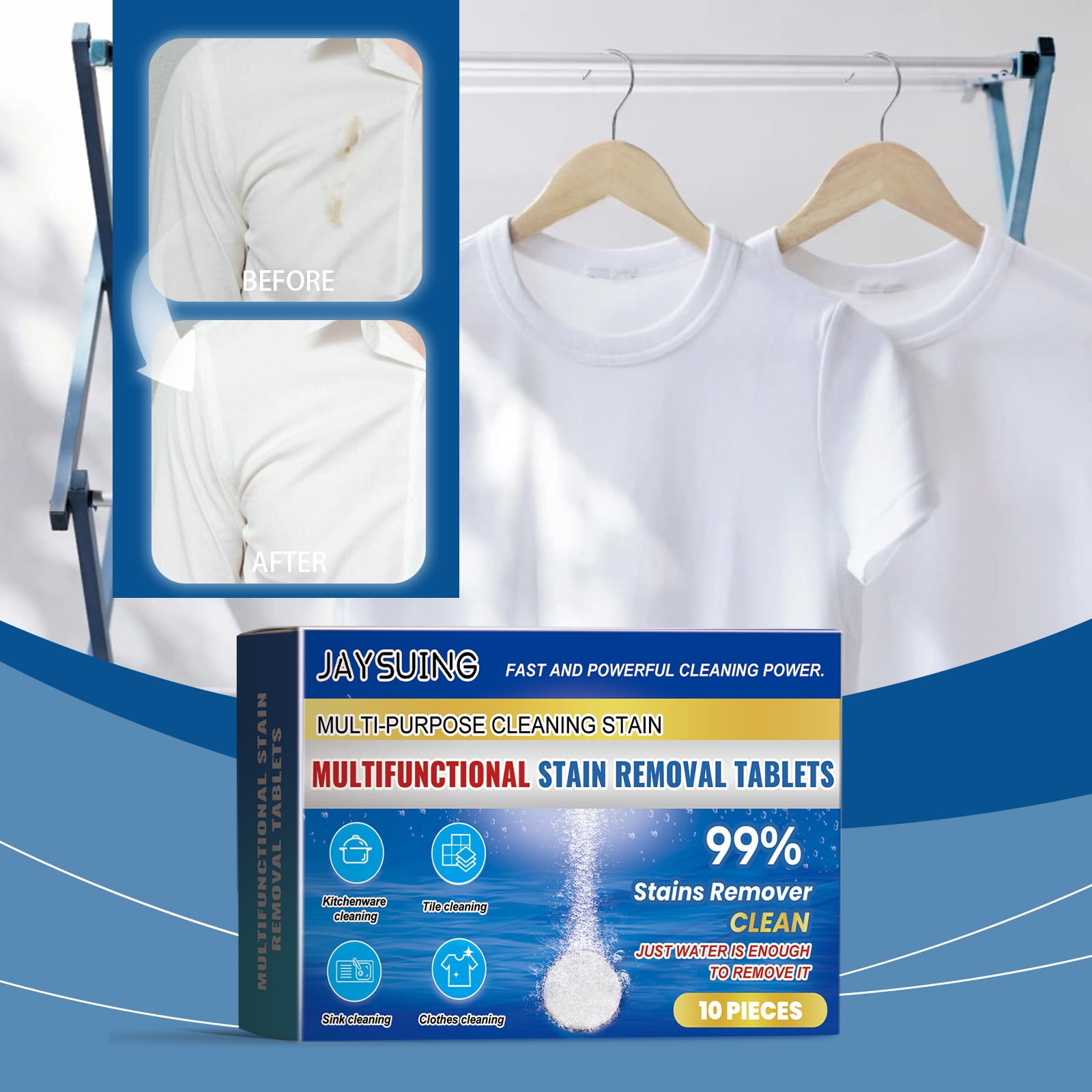 Christmas Clearance Multi-Enzyme Cleaning Tablets - Powerful Stain and ...