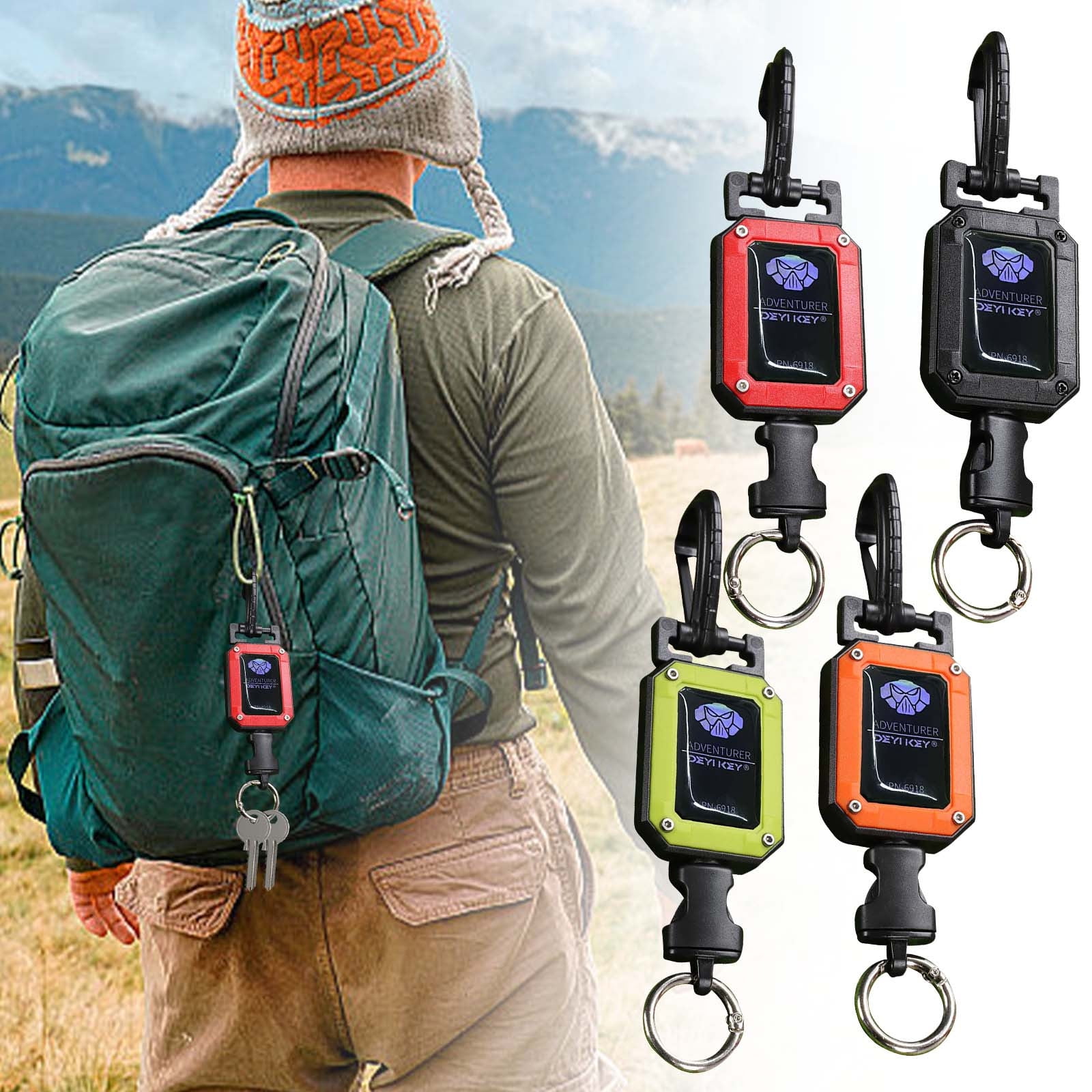 Christmas Clearance Tpzfurit Retractable Keychain with Elastic Steel ...