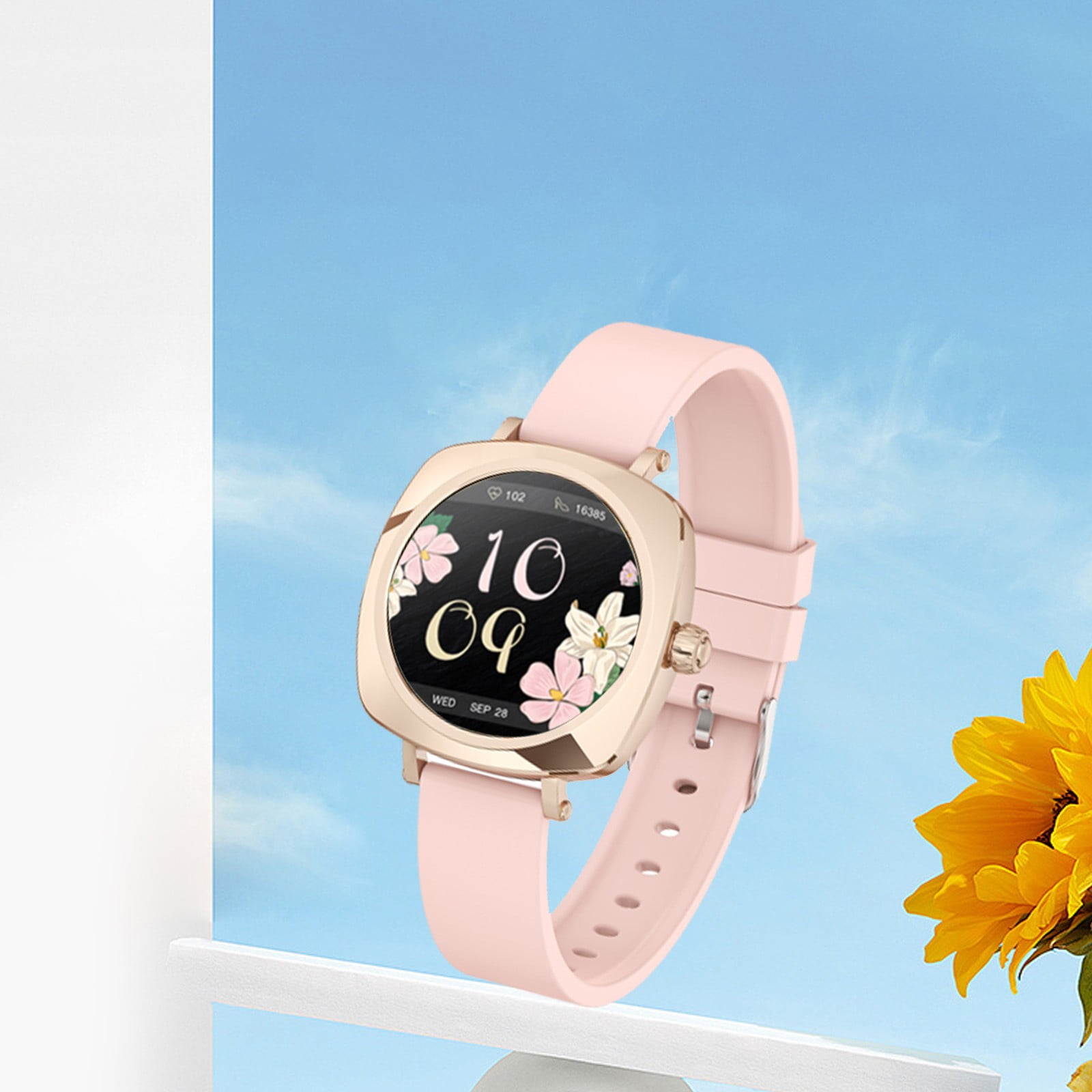 Christmas Clearance Tpzfurit Rose Gold Women's Smartwatch with 1.19 ...