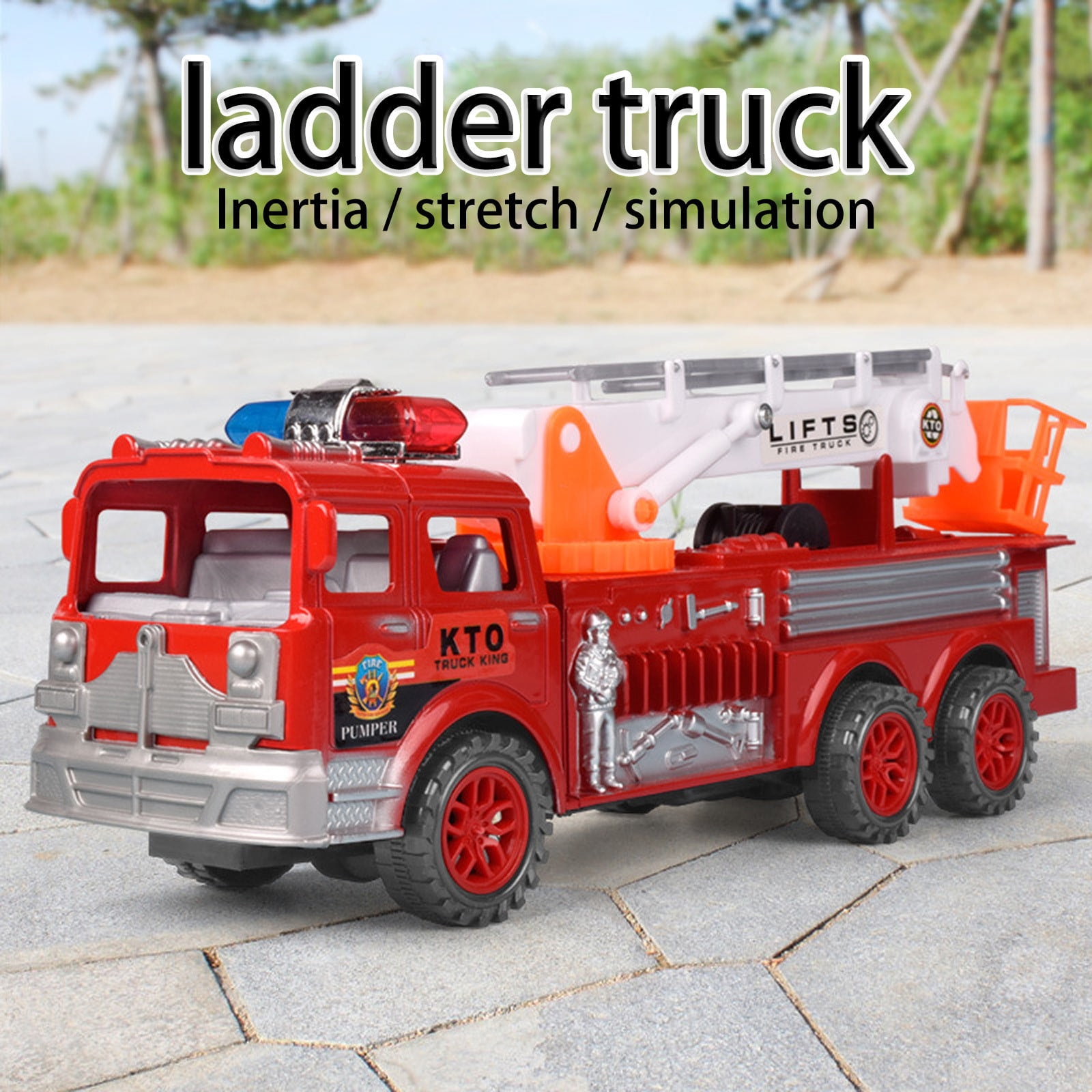 Christmas Clearance Tpzfurit Spray Water Fire Truck Toy with 360 ...