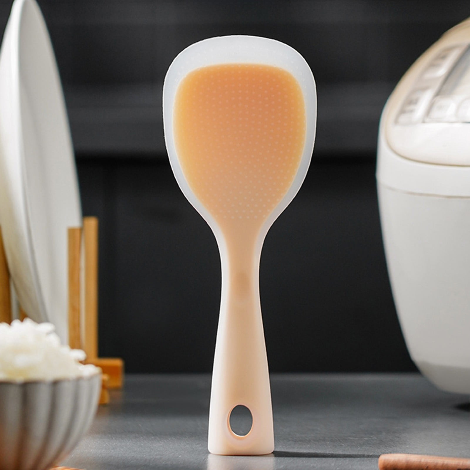 Christmas Clearance Tpzfurit Standing Non-Stick Rice Spoon - Heat Proof ...