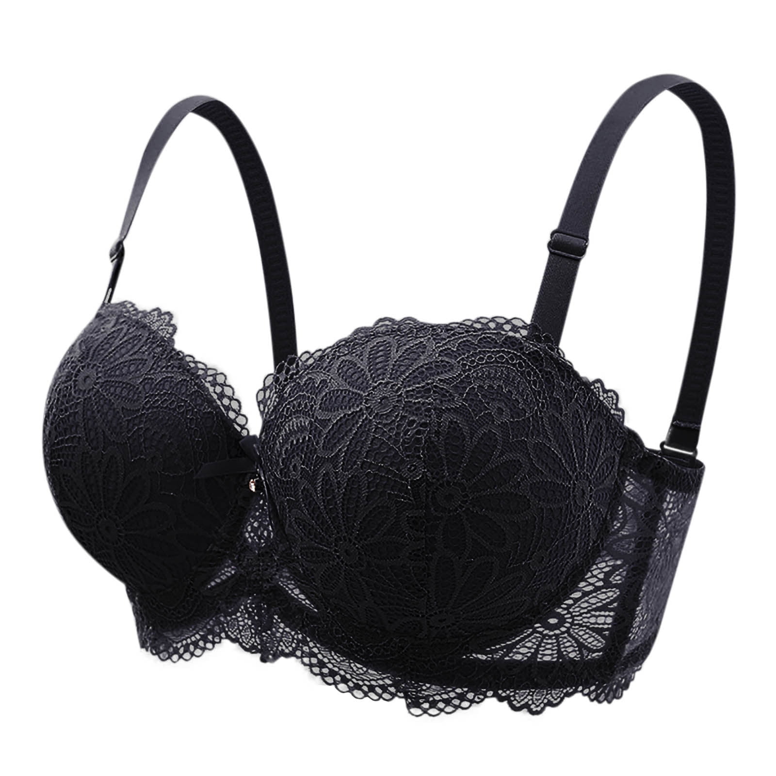 Tqcoqu Woman's Solid Color Lace Thin Style Ventilate Back Buckle Bra ...