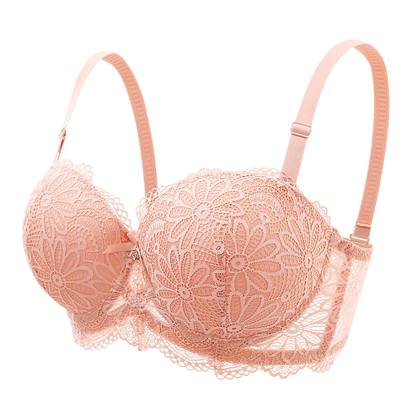 Tqcoqu Woman's Solid Color Lace Thin Style Ventilate Back Buckle Bra ...