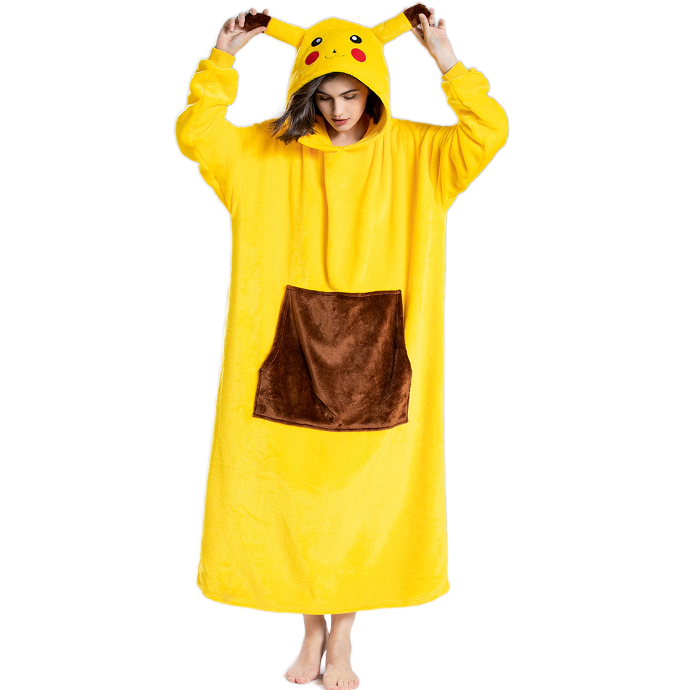 Très Chic Mailanda Oversized Wearable Blanket Sweatshirt for Women Men Adults Cute Animal ...