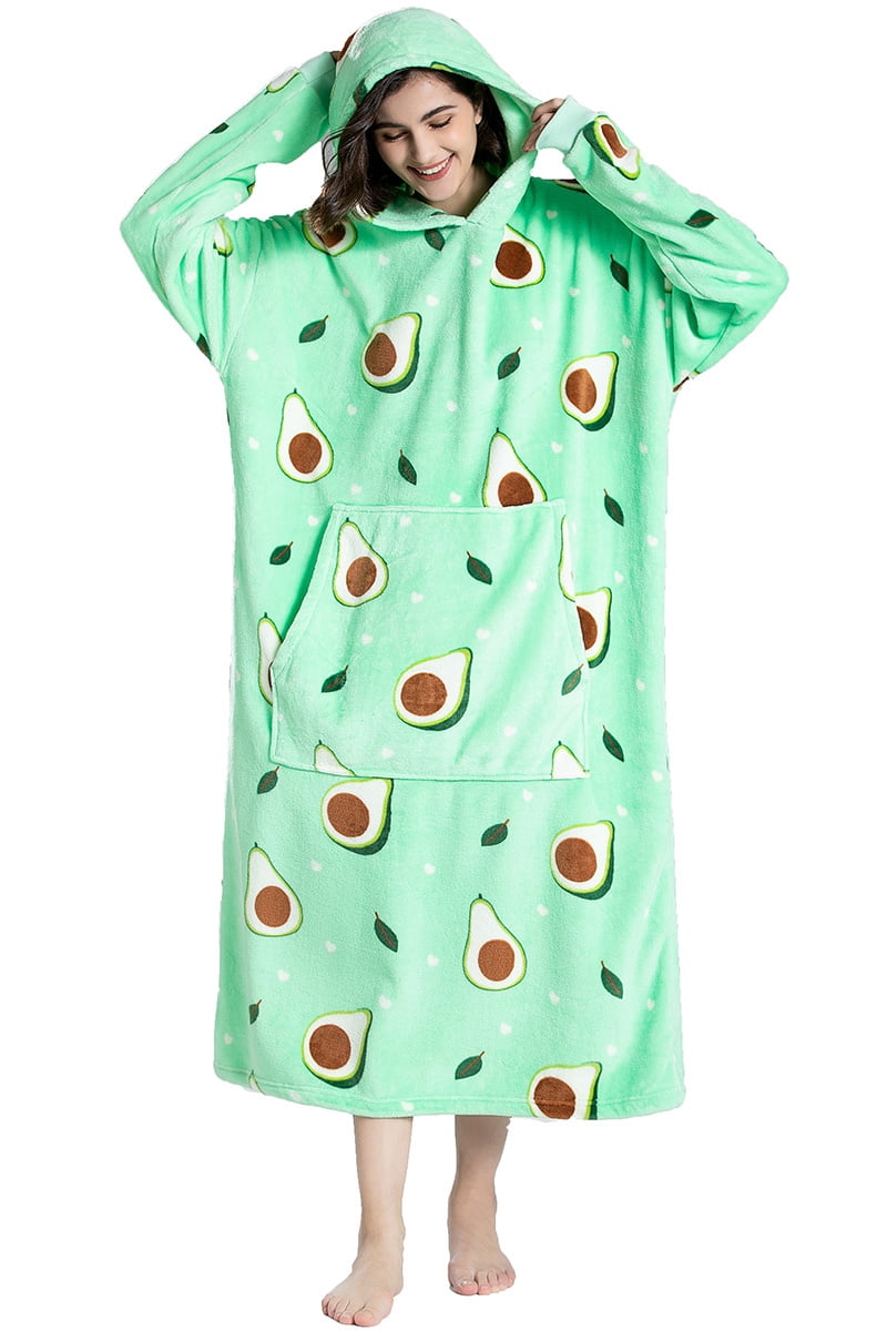 Très Chic Mailanda Oversized Wearable Blanket for Adult Blanket Hoodie Sweatshirt for Women Men ...