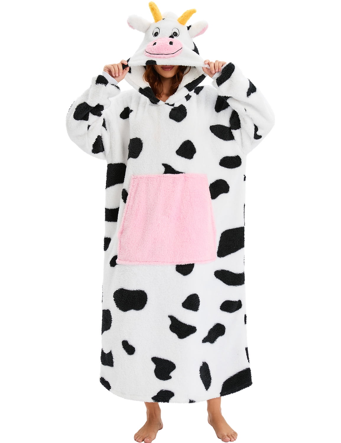 Très Chic Mailanda Wearable Blanket Hoodie Oversized Blanket Sweatshirt for Women Men Adult ...