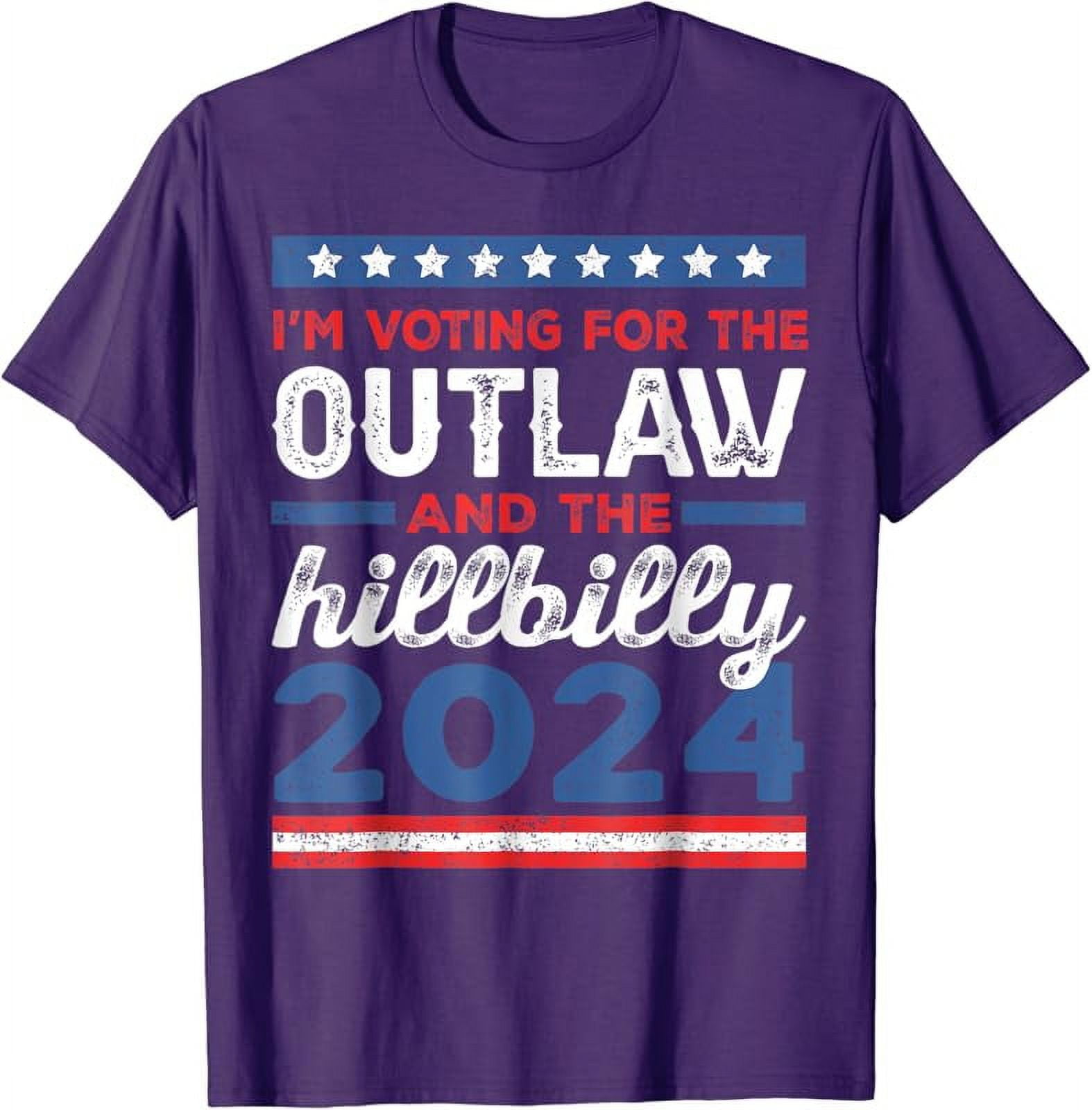 Tr_ump Vance 2024 Do_nald Tr_ump J.D. Vance Outlaw Hillbilly T-Shirt - Walmart.com