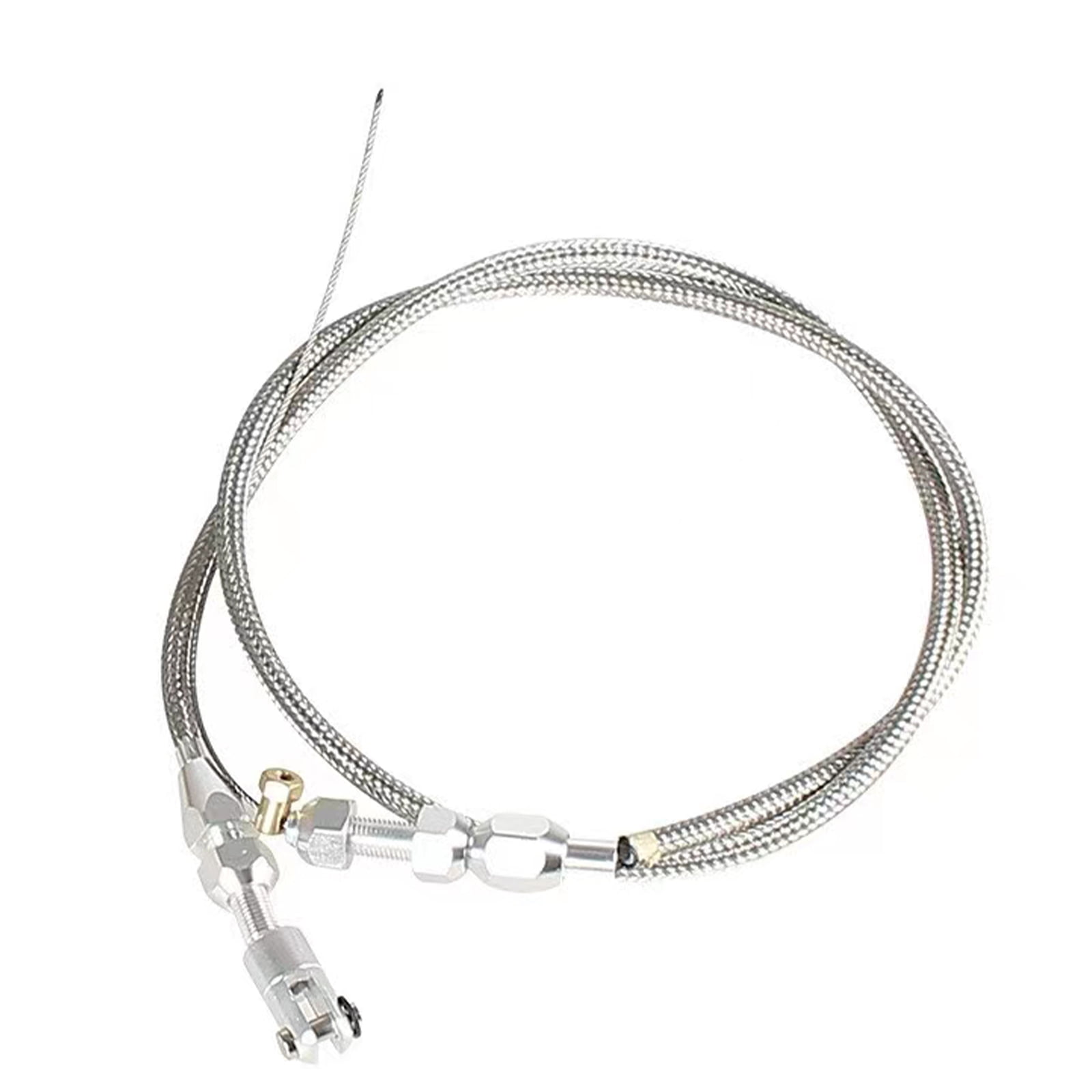 JIAHAOO High-Quality Throttle Cable Kit for 97-07 Chevy Cars - Silver Finish, Exact Length ...