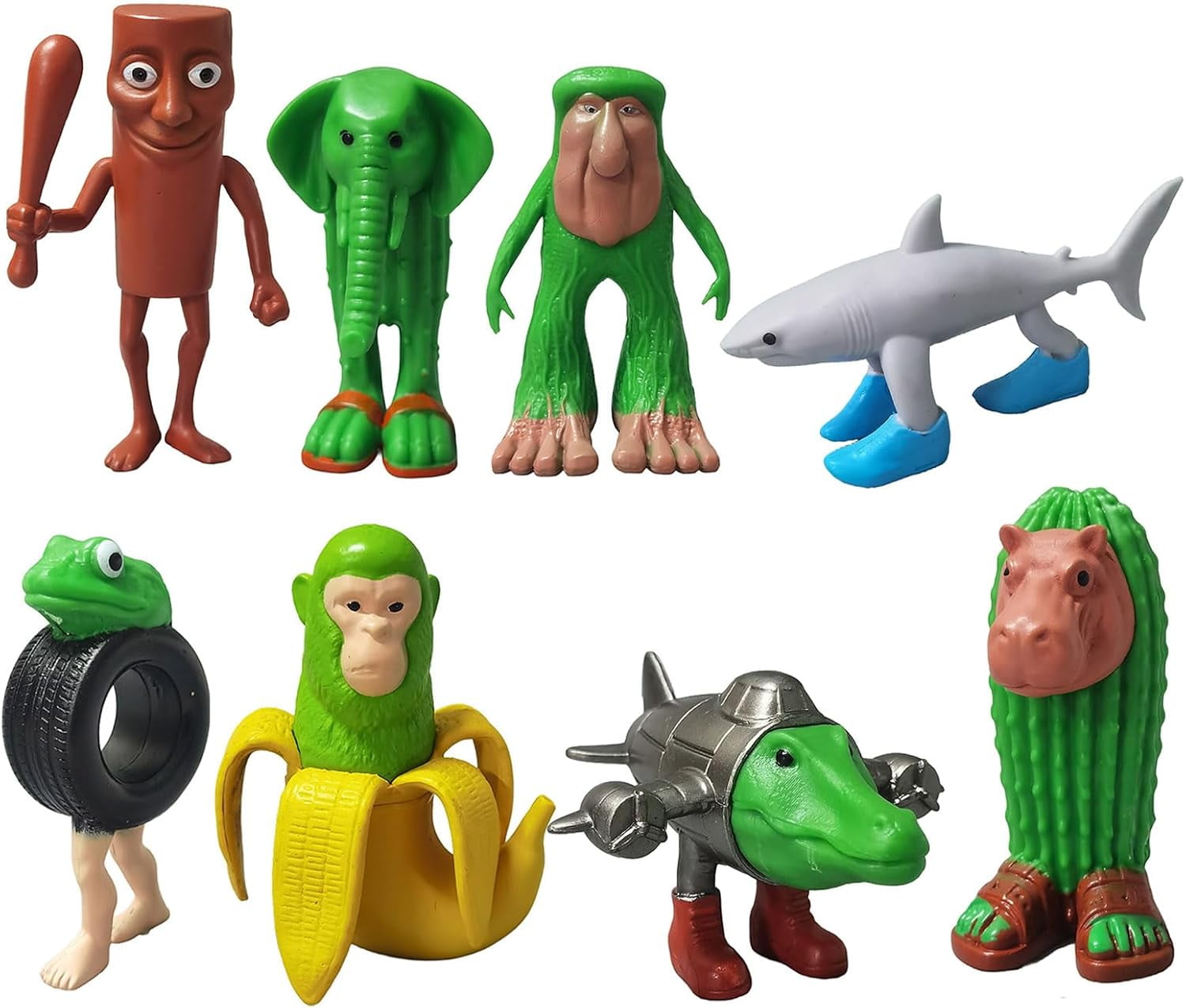 Italian Brainrot Action Figures Tra-lalero Tra-lala Animals Tung-Tung ...