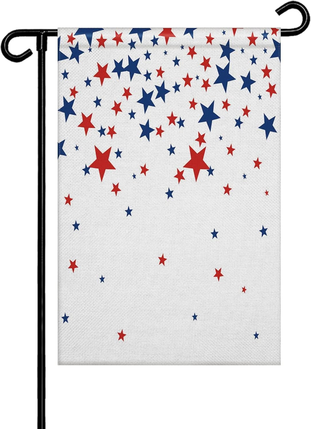 TraQunn 4th of July Garden Flag Red and Blue Star Flag Double Sided ...