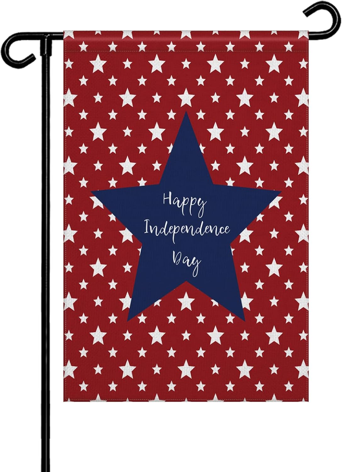 TraQunn 4th of July Garden Flag Star Res White Blue Garden Flag Double ...