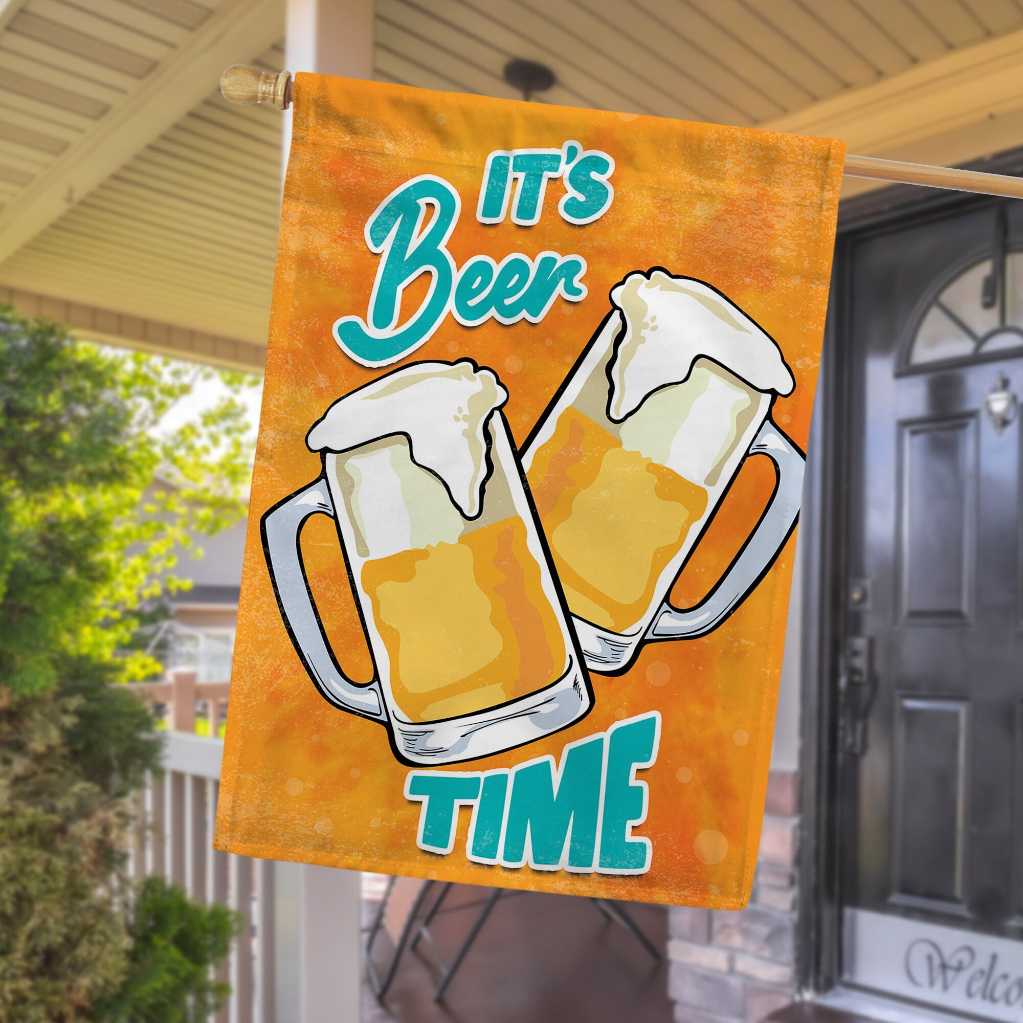 TraQunn Beer Time Flag Beer Garden Flag Beer Flag Beer Lovers Flag ...