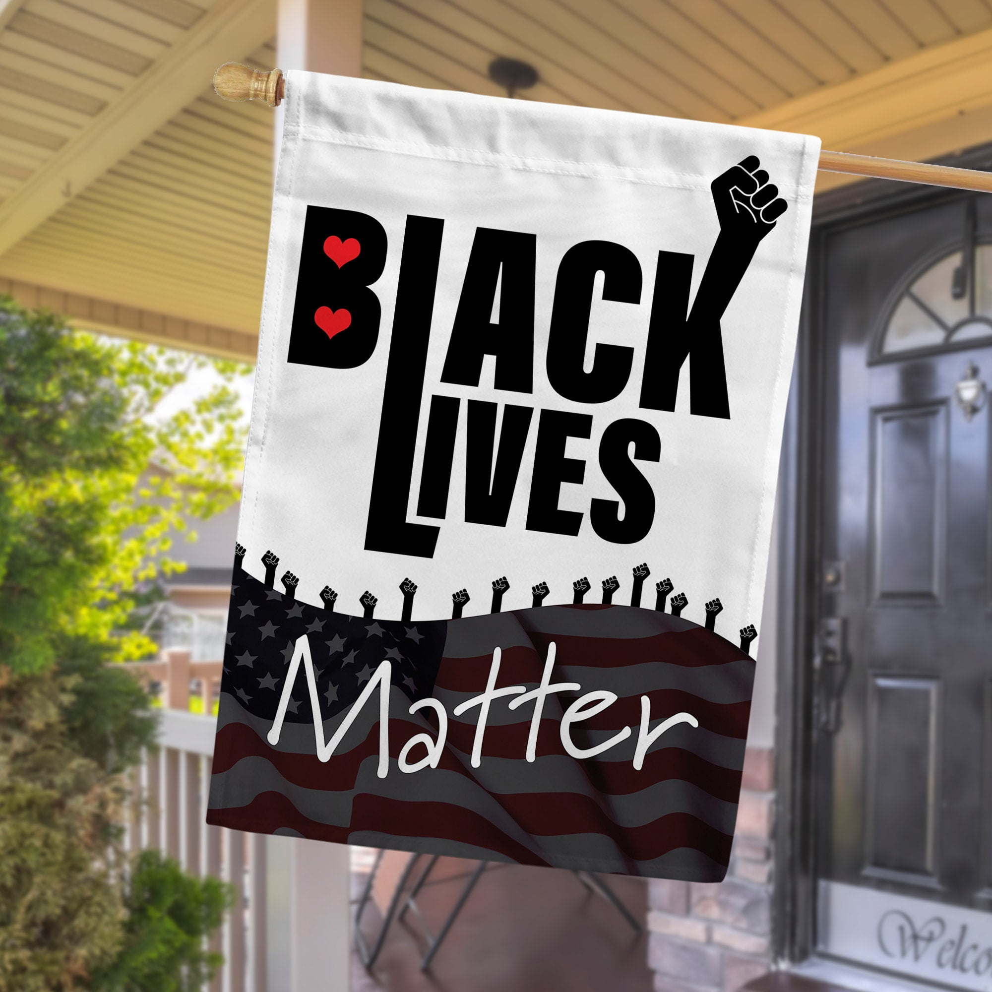 TraQunn Black Lives Matter Garden Flag Black Lives Matter Flag BLM Flag ...