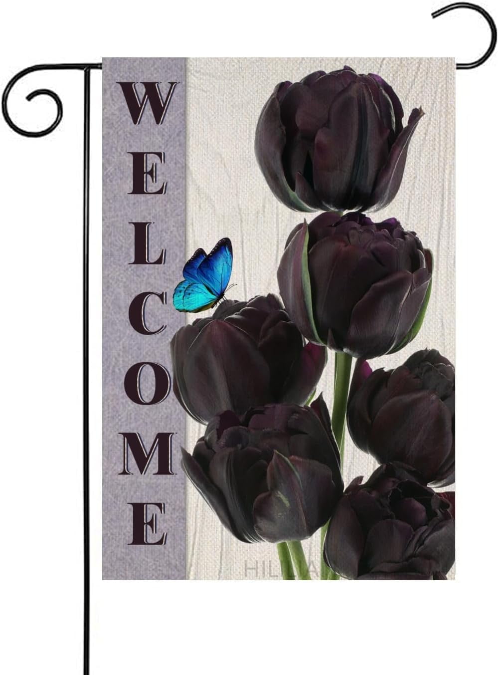 TraQunn Black Tulip-Garden Flag 12x18 Inch Double Sided for Outside ...