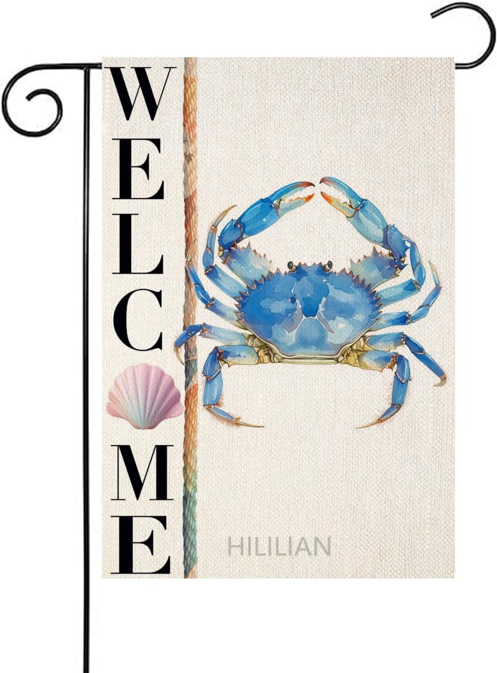 TraQunn Blue Crab Welcome summer Garden Flag Vertical Double Sided ...