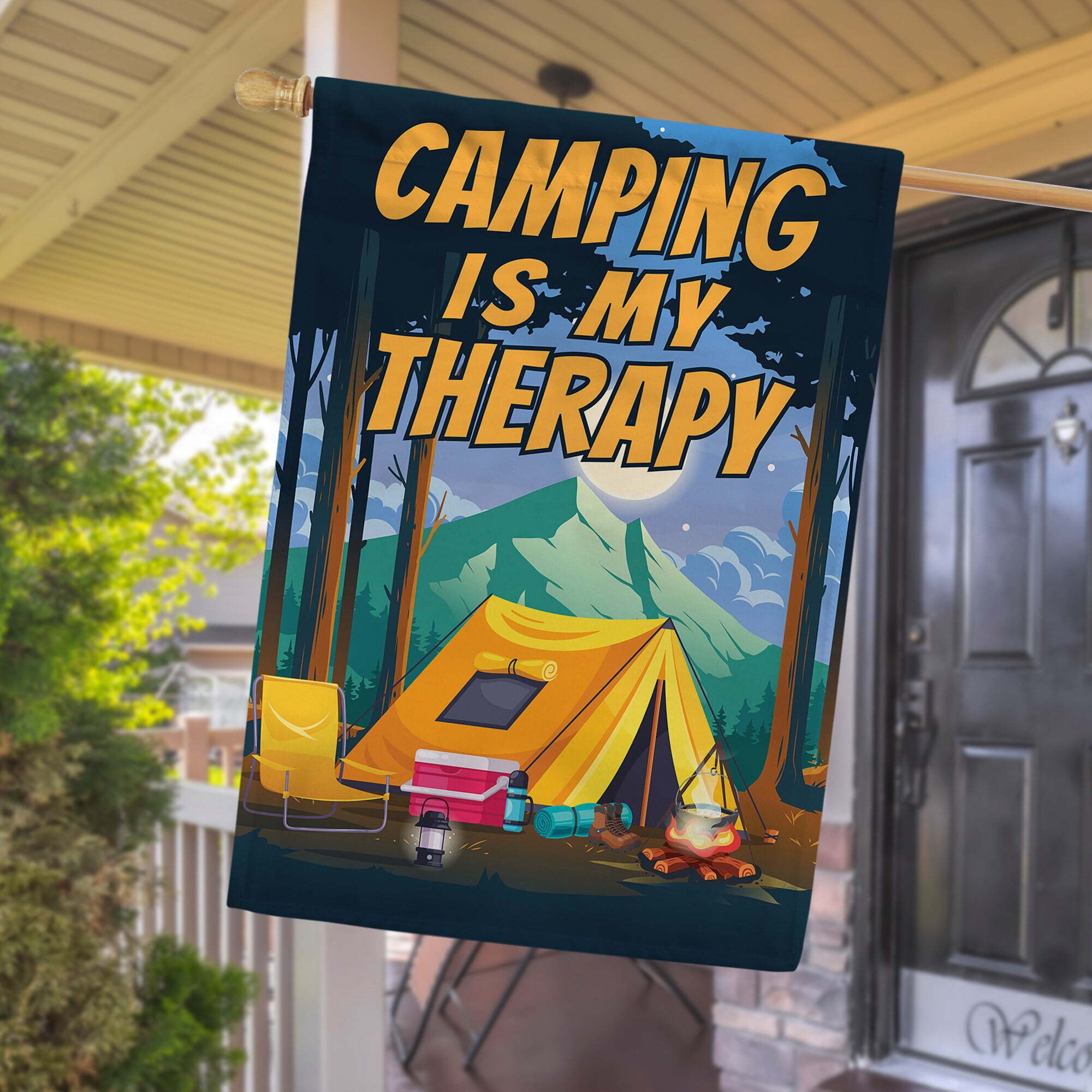 TraQunn Camping Garden Flag Camping Flag Campsite Flag Camper Garden ...