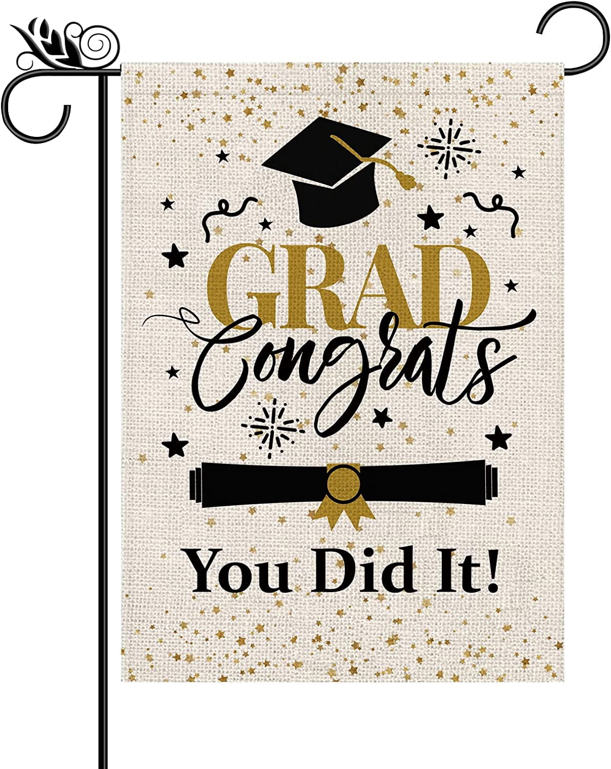 TraQunn Congrats Grad Garden Flag You Did It Vertical Double Sided ...