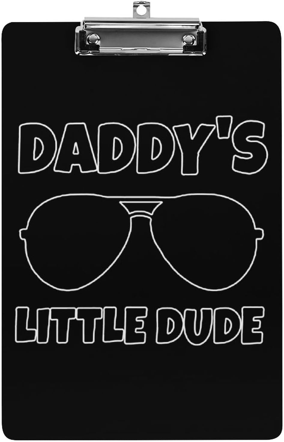 TraQunn Dad's Dude Funny Wooden Clipboard with Low Profile Metal Clip ...