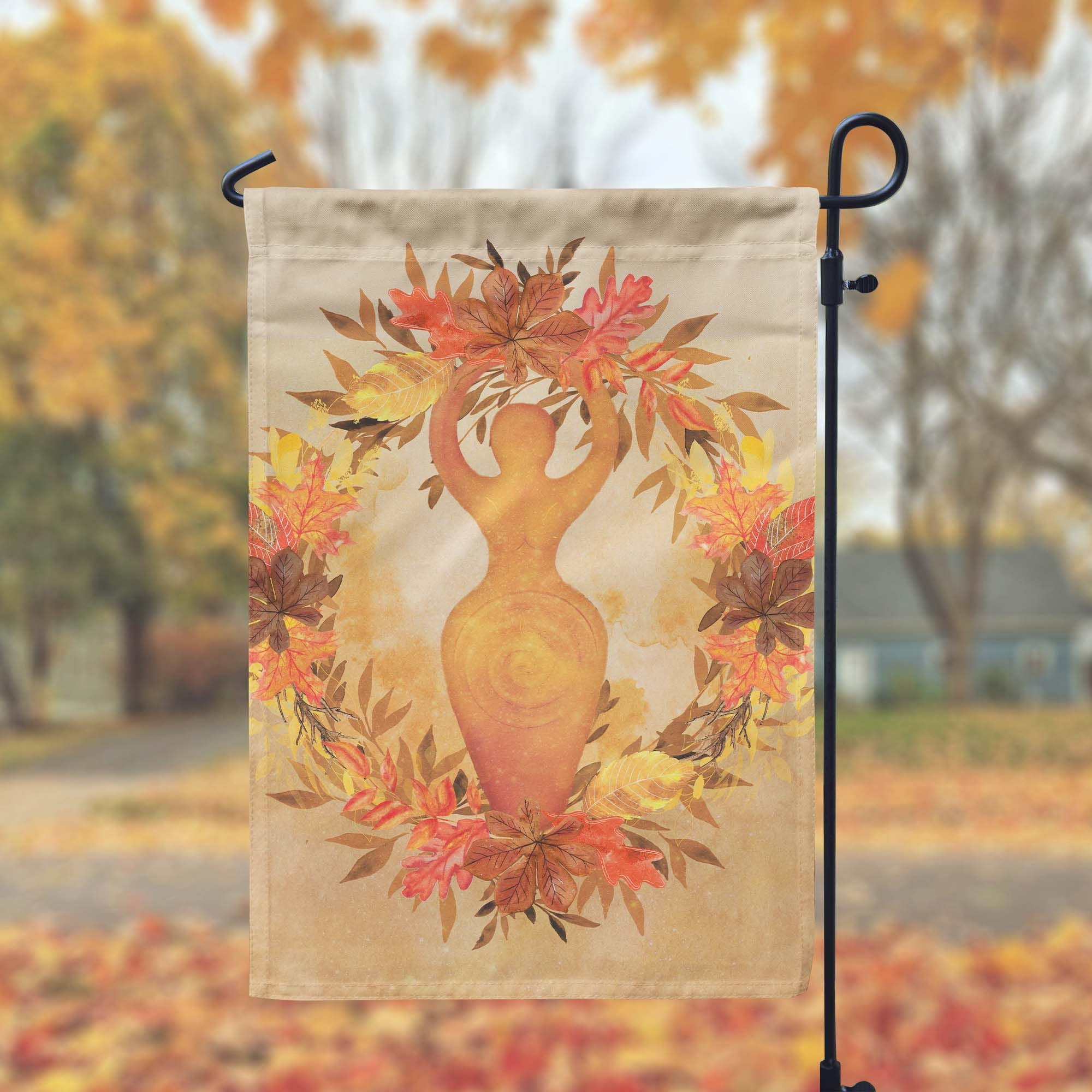 TraQunn Goddess Garden Yard Flag Sign Banner Fall Autumn Samhain Ritual ...