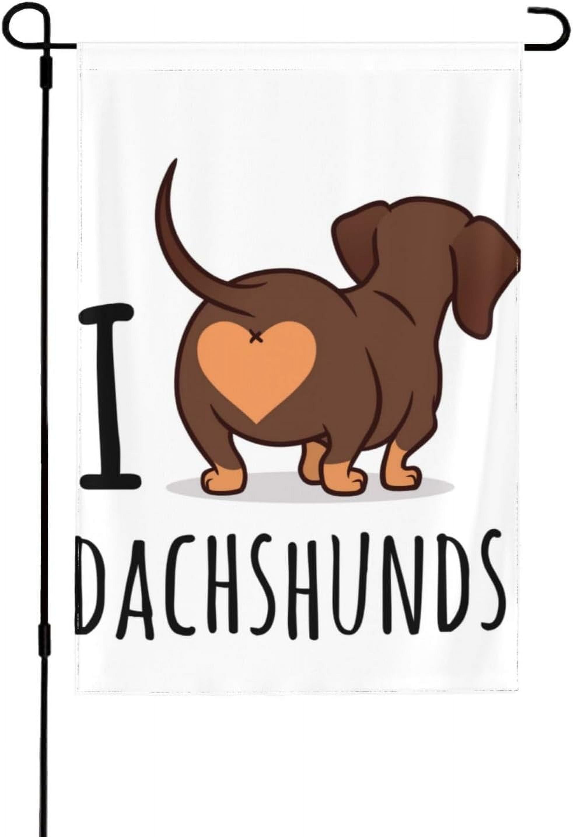 TraQunn Halloween Dachshund Dog Garden Flag Vertical 12x18 Inch ...