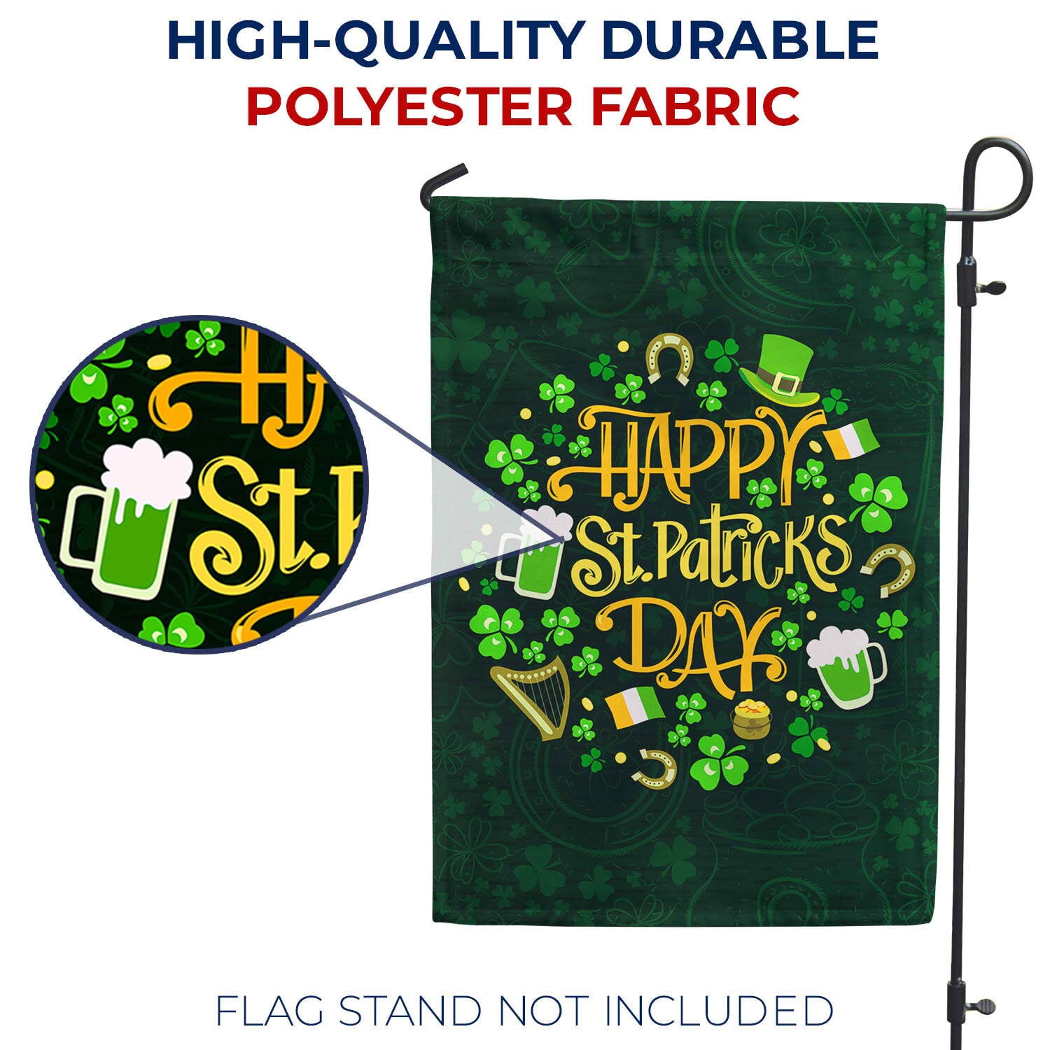 TraQunn Happy St Patricks Day Flag St Patrick's Day Garden Flag St ...