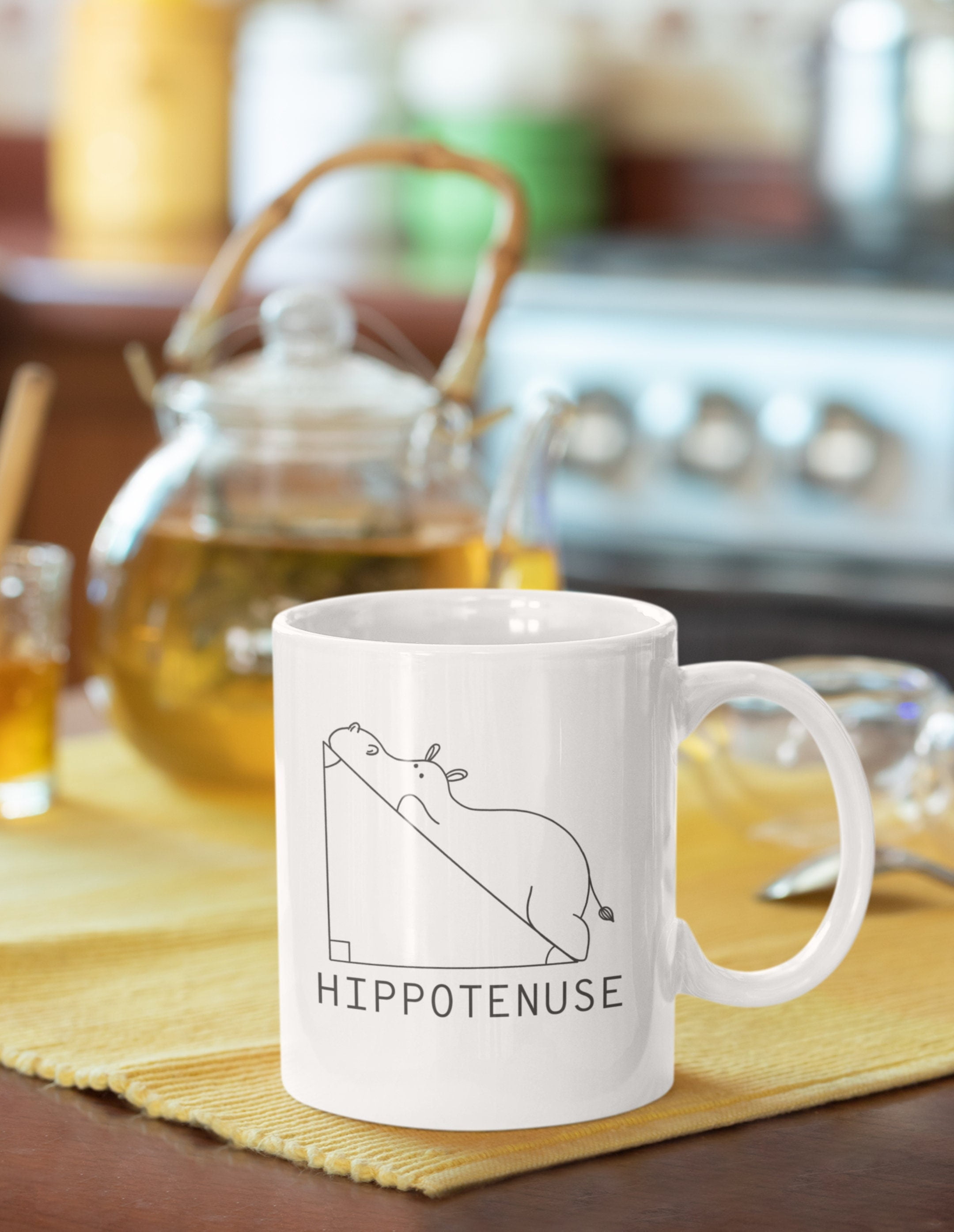 TraQunn Hippotenuse Funny Hypotenuse Mug 11 Oz 330ml Gift For Math ...