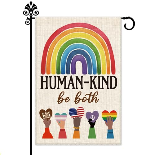 TraQunn Human Kind Be Both Welcome Garden Flag Yard Outdoor Farmhouse ...