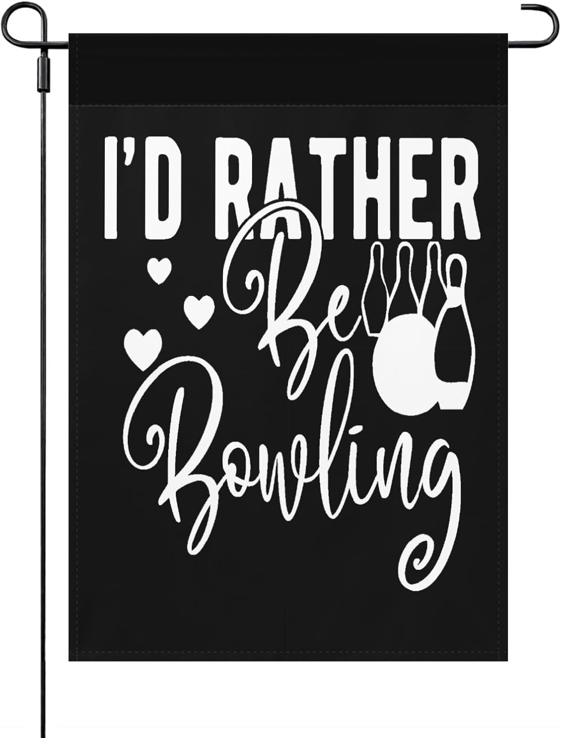 TraQunn I'd Rather Be Bowling Yard Flag Decorative Garden Flags Double ...