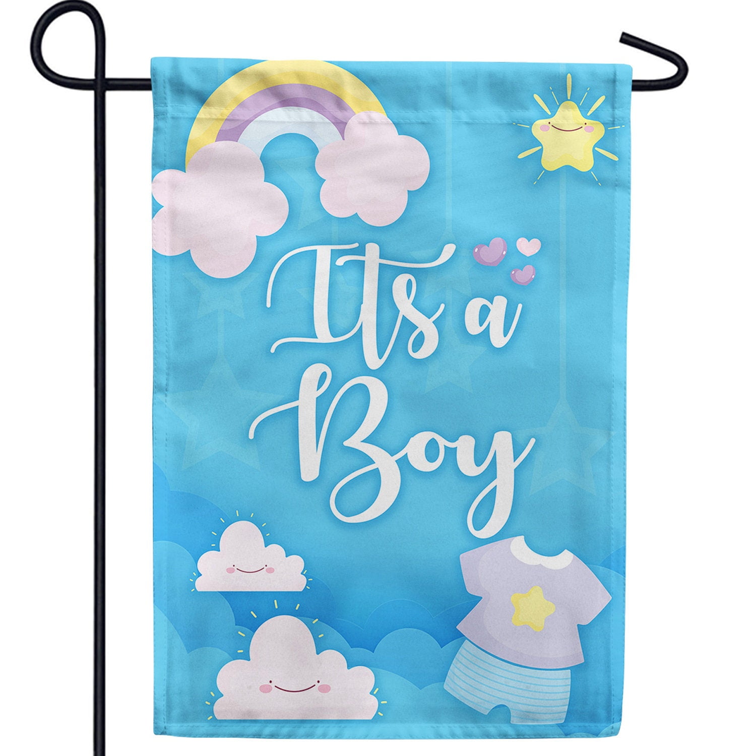 TraQunn It's a Boy Garden Flag New Baby Garden Flag Baby Boy Flag It's ...