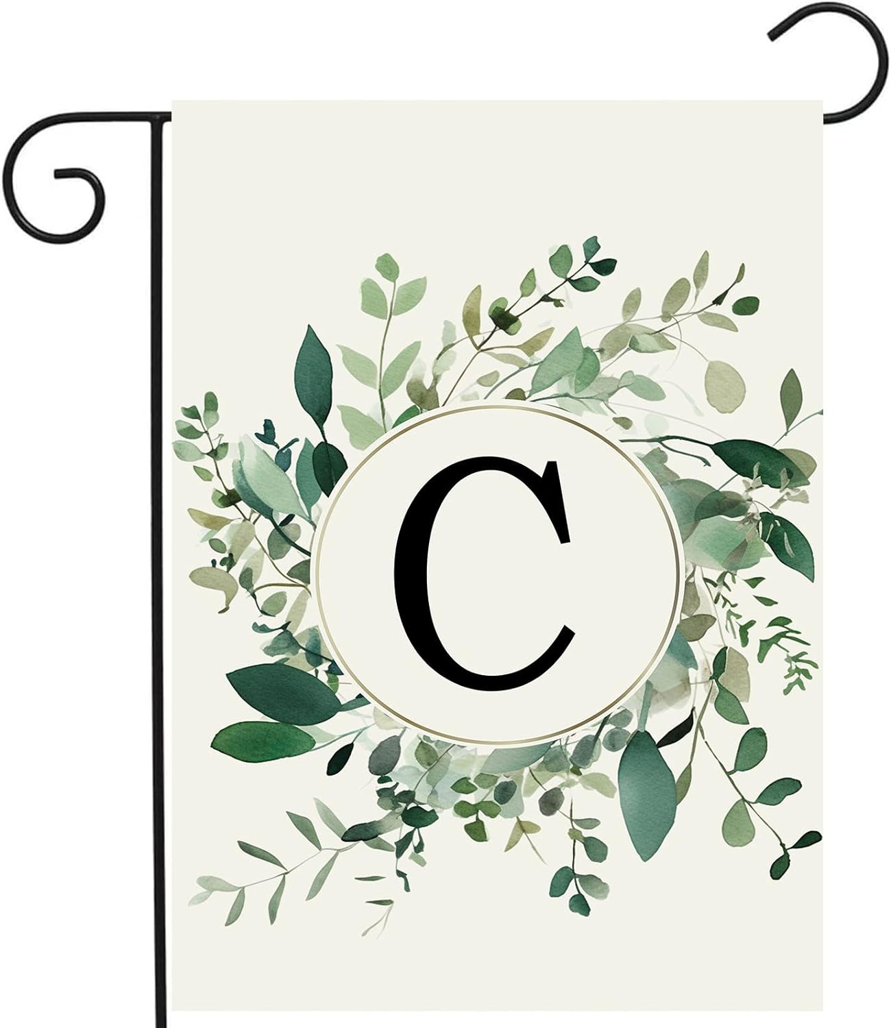TraQunn Letter C Garden Flag Monogram Initial Garden Flags for Outside ...