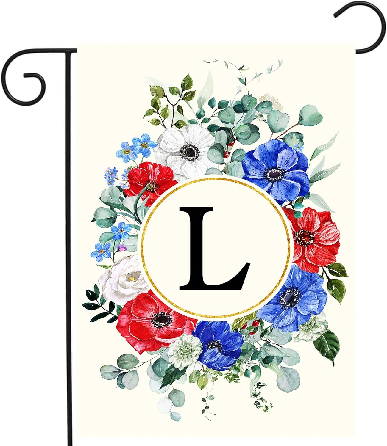 TraQunn Letter L Garden Flag Monogram Initial Garden Flags for Outside ...
