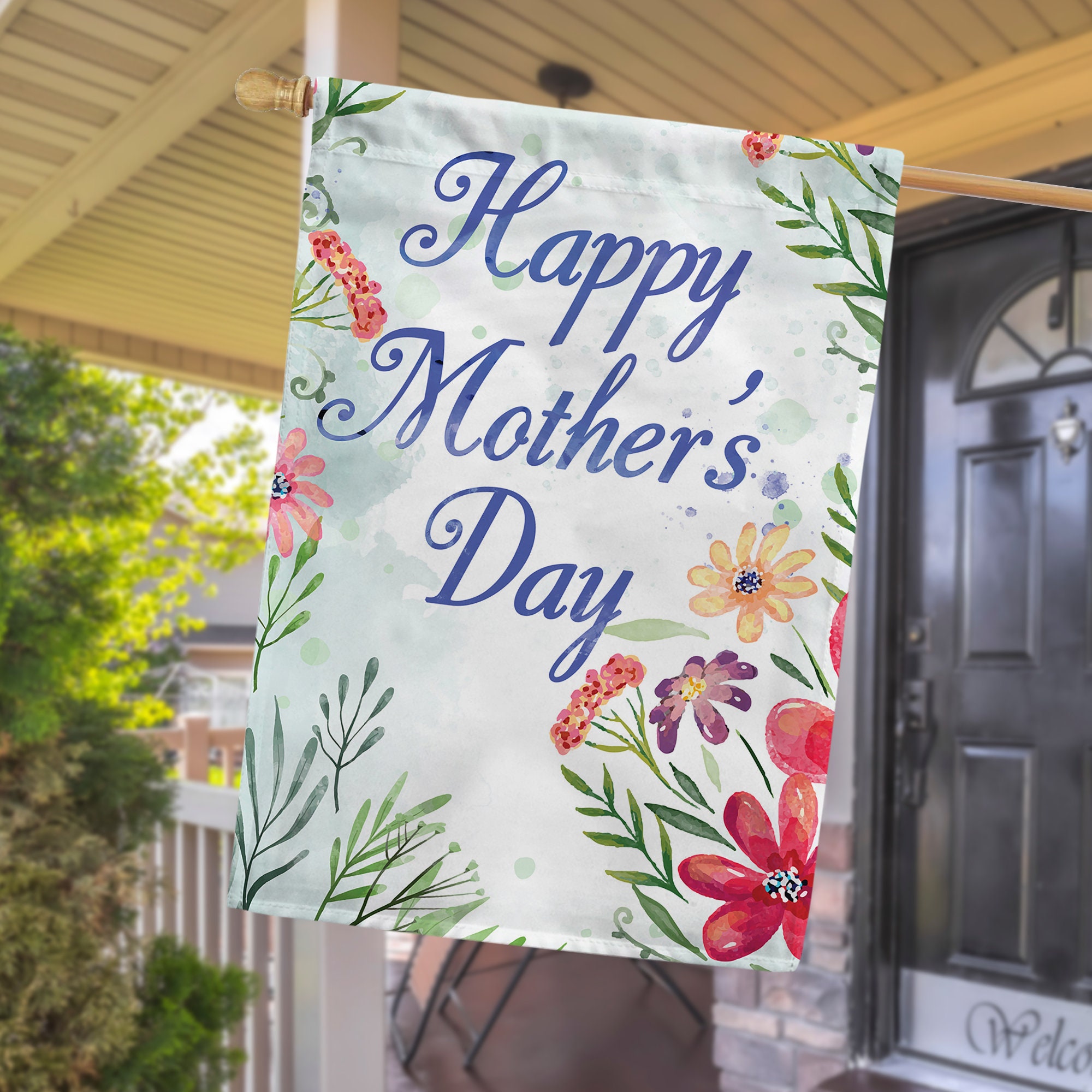 TraQunn Mothers Day Garden Flag Happy Mother's Day Garden Flag Happy ...