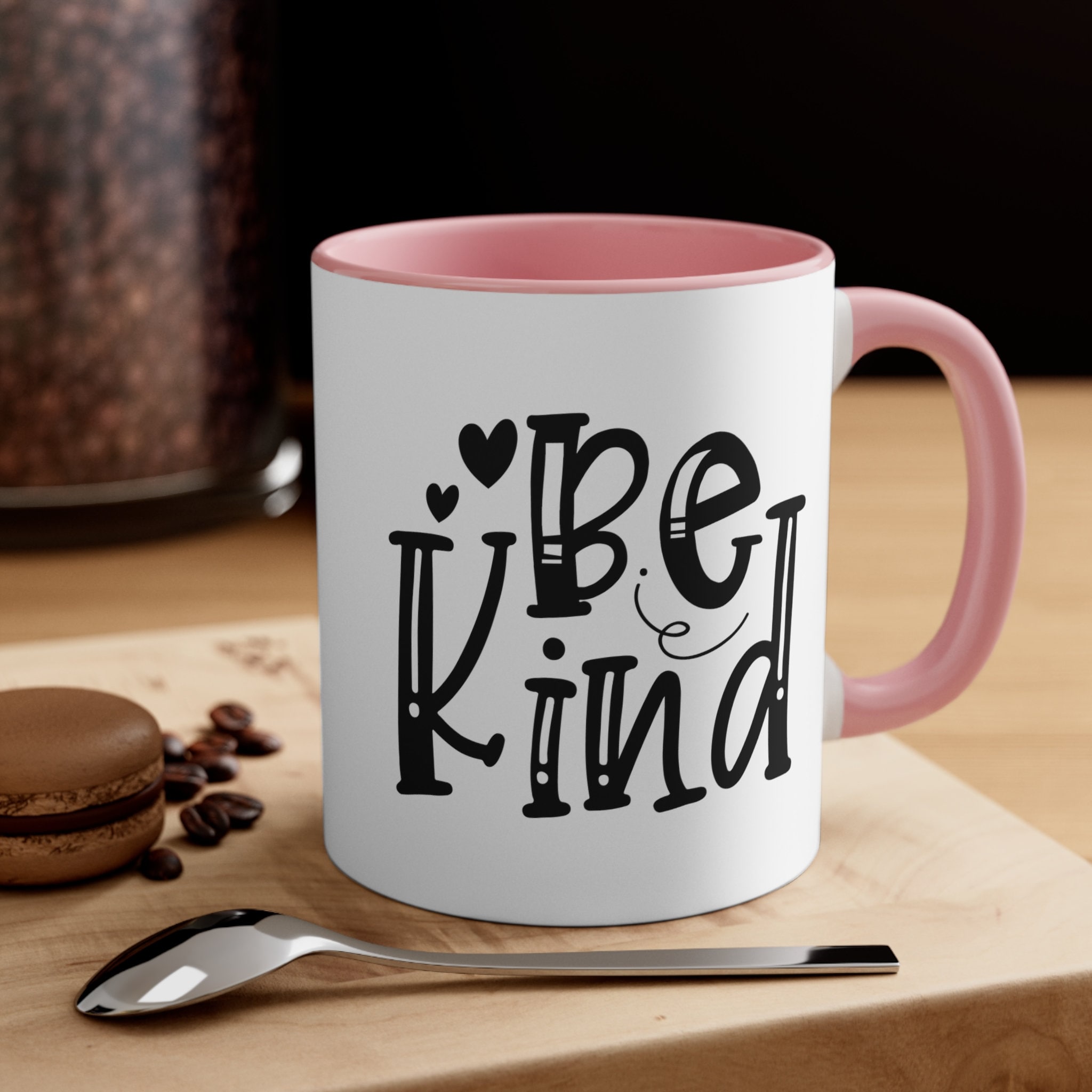 TraQunn Positive Mantra Mug 'Be Kind' Positivity Cup 11 Oz Drinkware ...