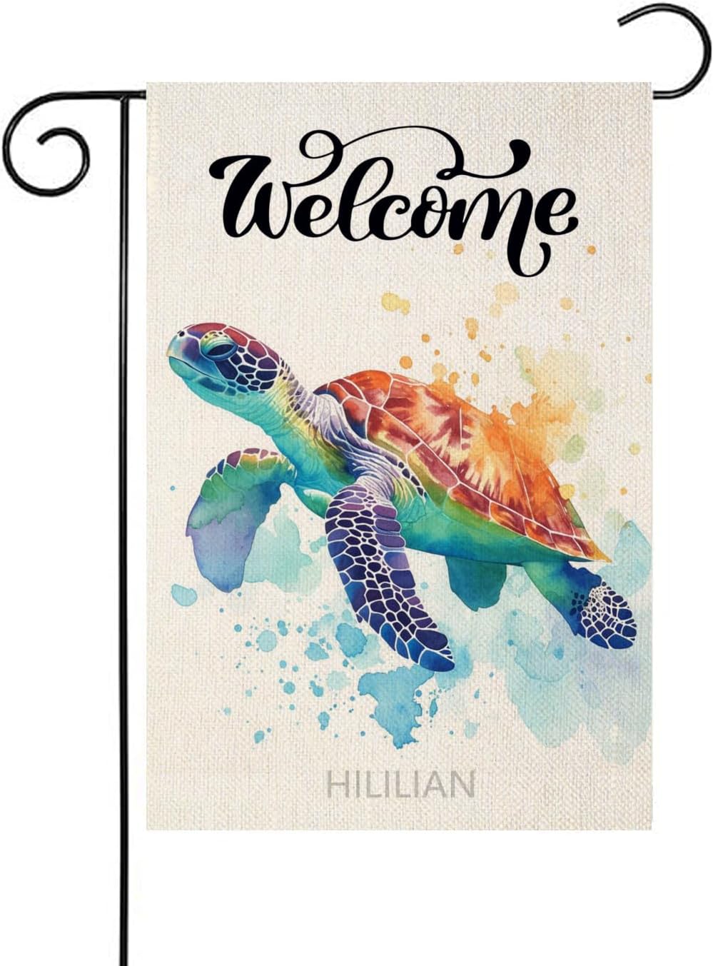 TraQunn Sea Turtle Welcome summer Garden Flag Vertical Double Sided ...
