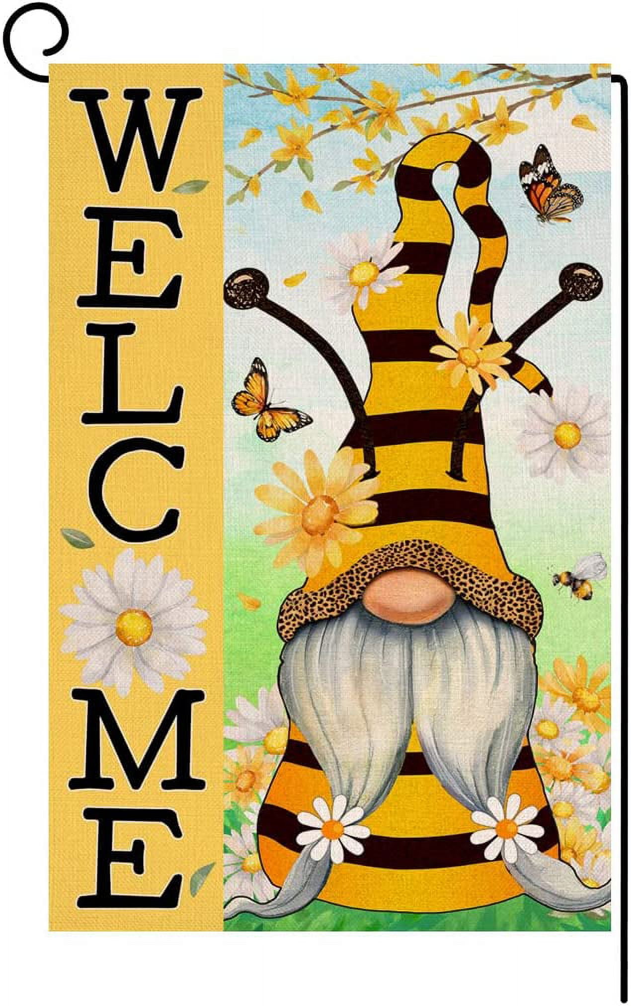 TraQunn Spring Summer Gnome Garden Flag 12x18 Inch Vertical Double ...